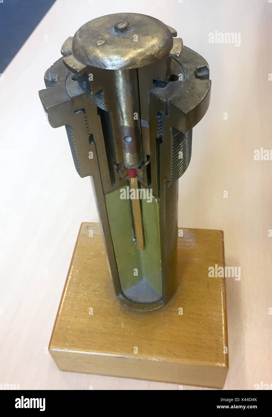 A model of the three detonators that had been removed from the HC 4000 ...