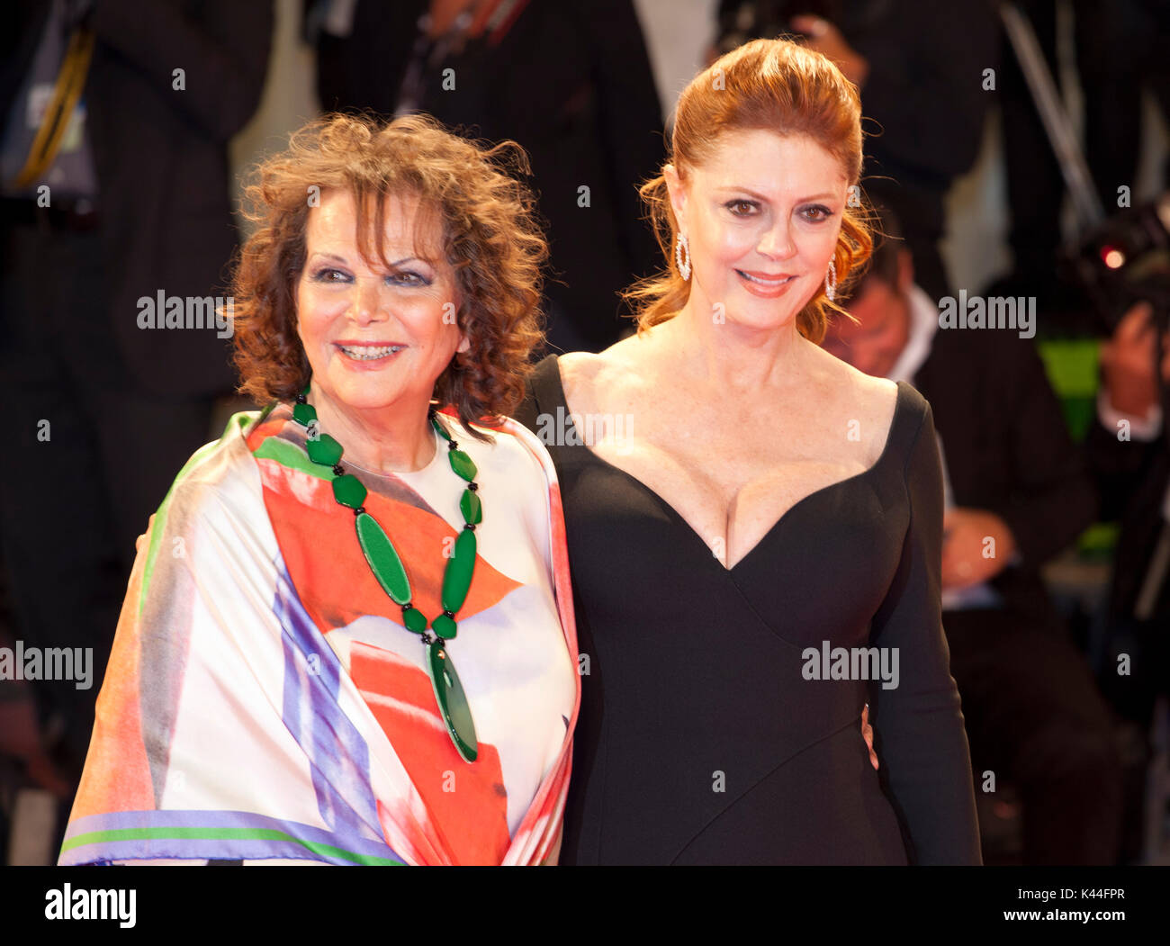 Venice, Italy. 3rd Sep, 2017. Claudia Cardinale and Susan Sarandon at ...