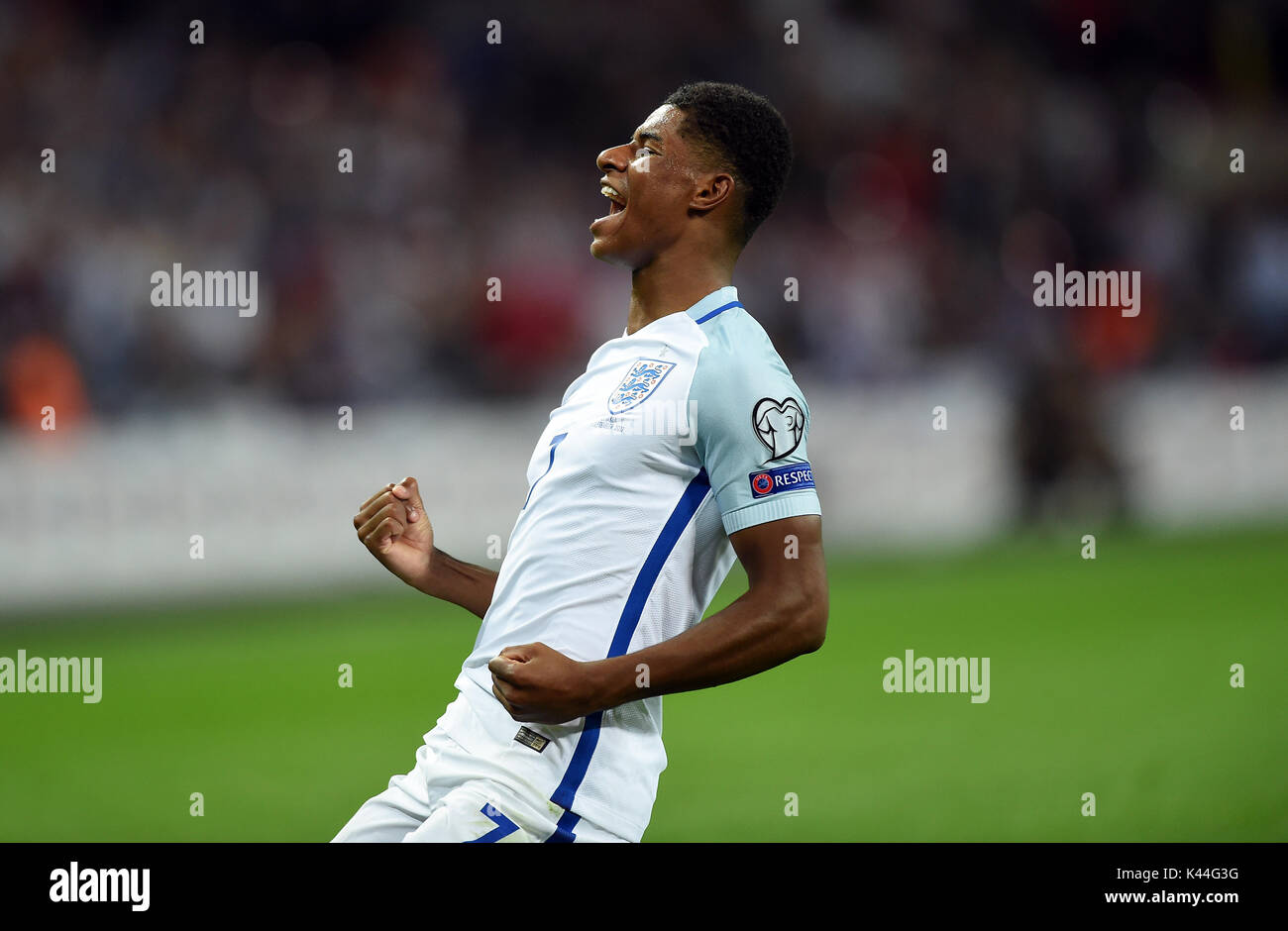 MARCUS RASHFORD OF ENGLAND CEL ENGLAND V SLOVAKIA WEMBLEY STADIUM ...