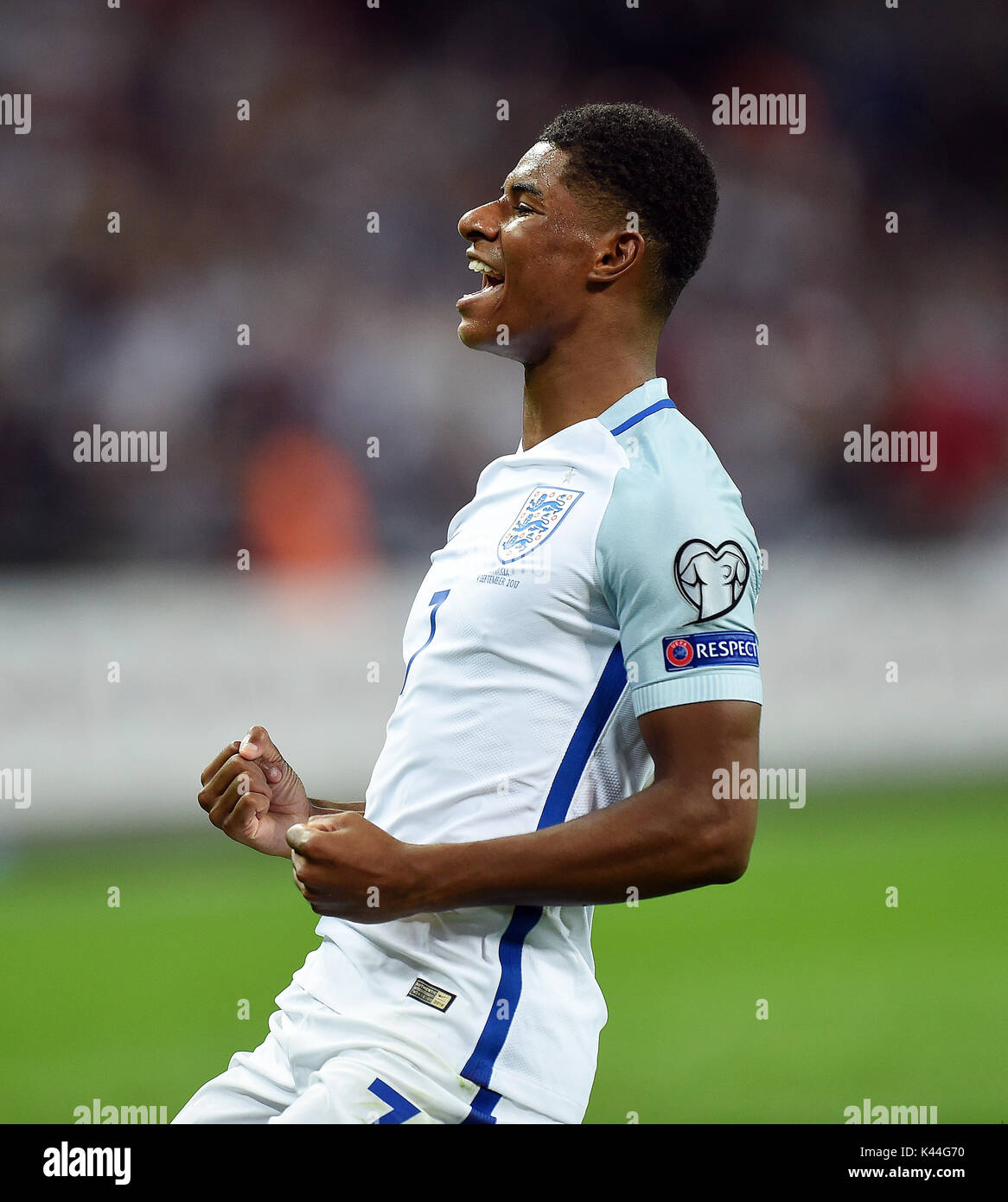 MARCUS RASHFORD OF ENGLAND CEL ENGLAND V SLOVAKIA WEMBLEY STADIUM ...
