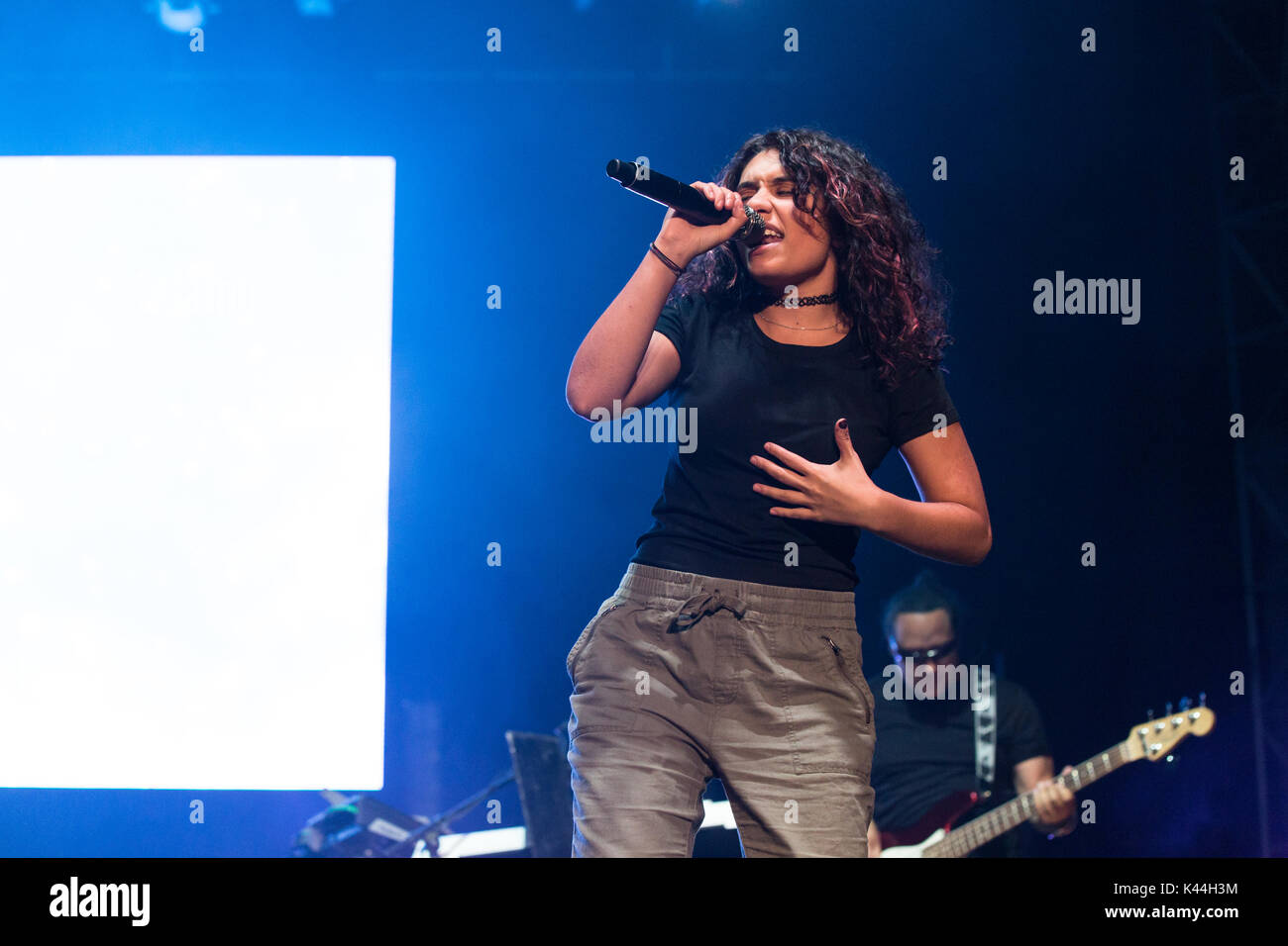 Vancouver, CANADA. 3rd Sep, 2017. Canadian singer-songwriter Alessia ...