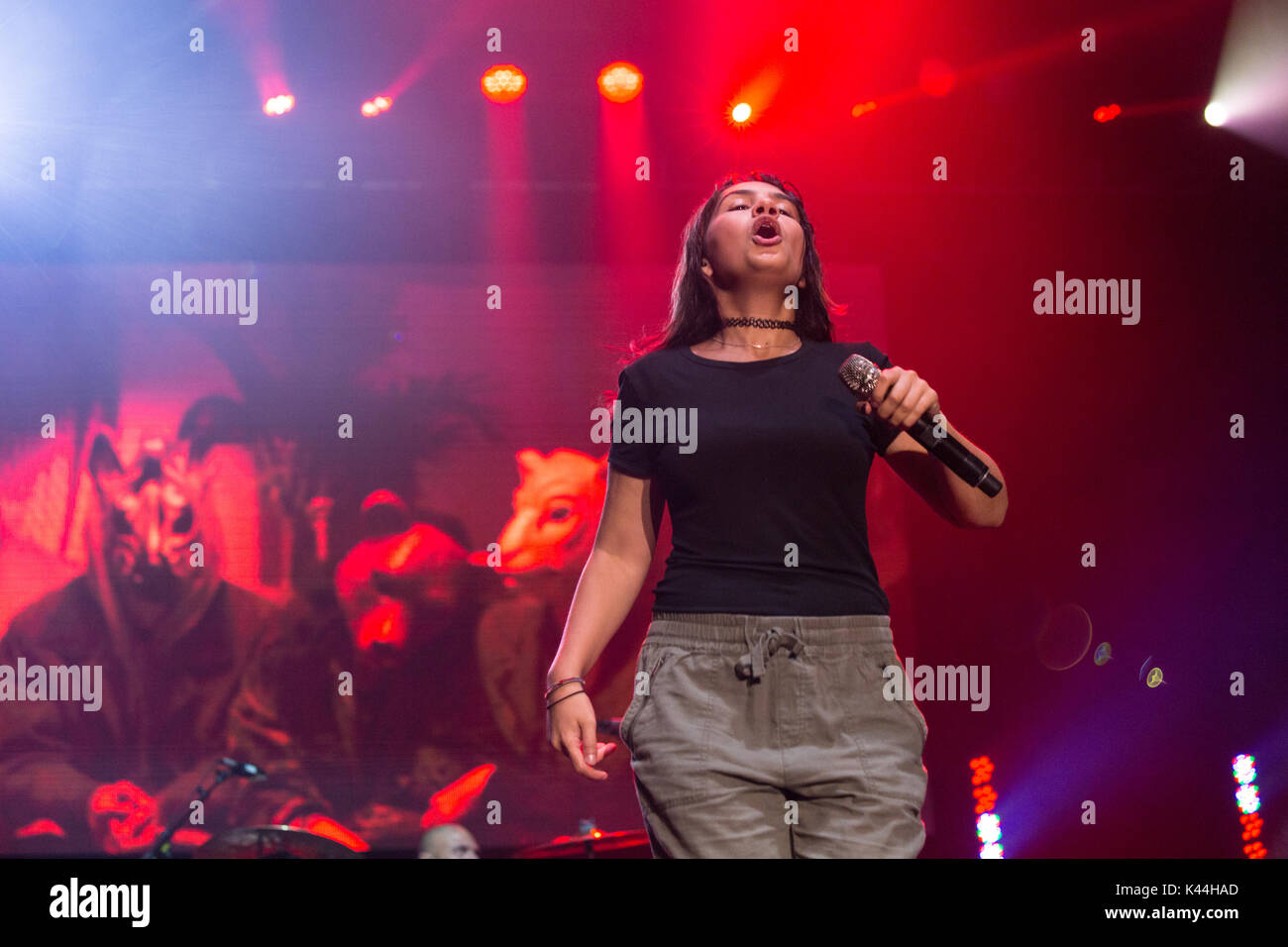 Vancouver, CANADA. 3rd Sep, 2017. Canadian singer-songwriter Alessia ...