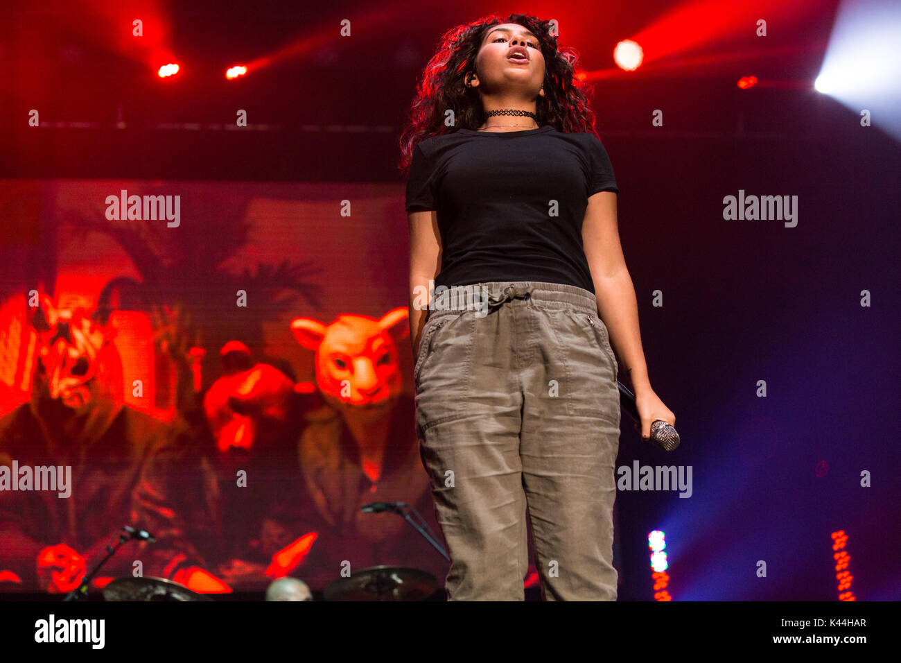 Vancouver, CANADA. 3rd Sep, 2017. Canadian singer-songwriter Alessia ...