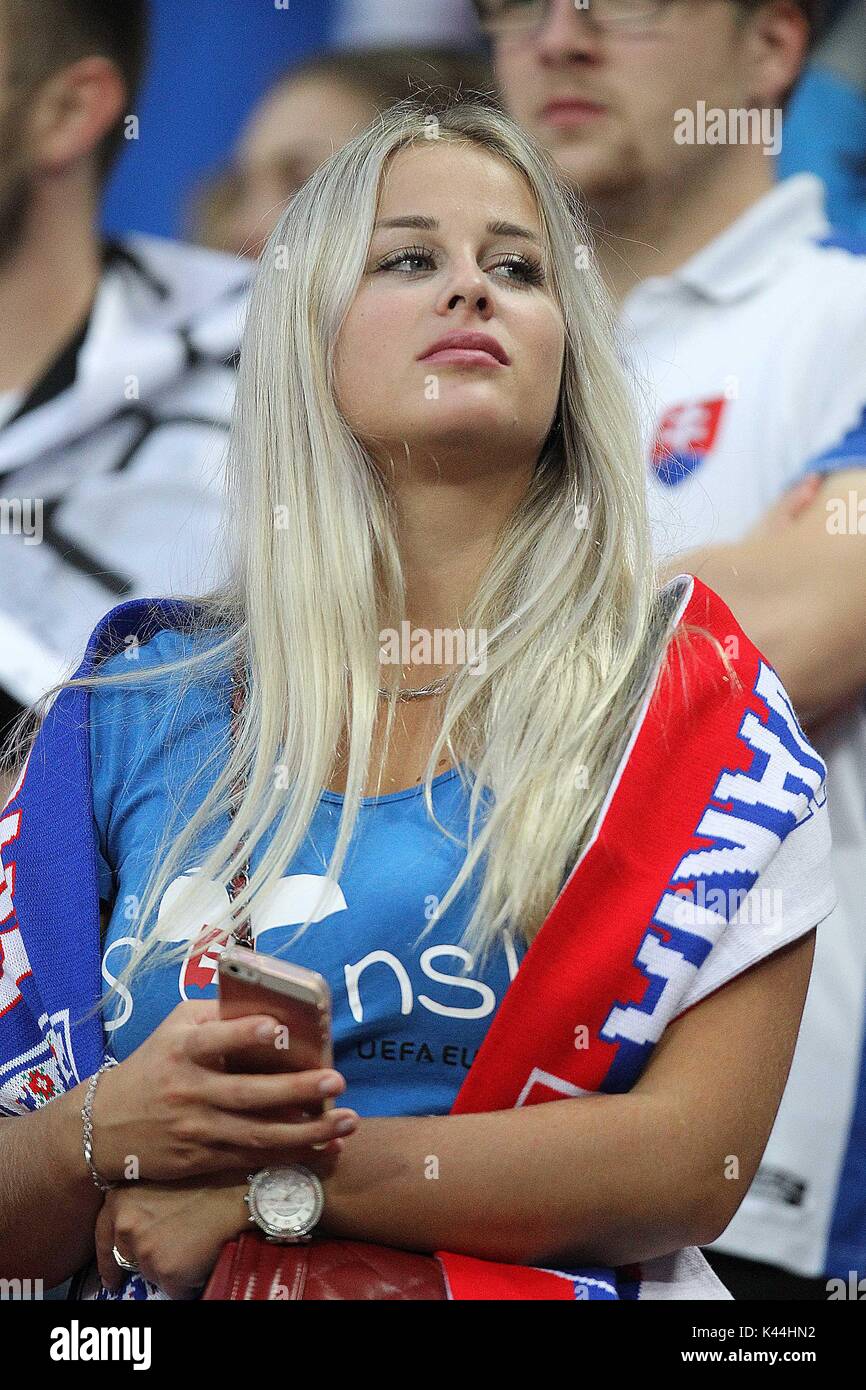 A Slovakia fan before the FIFA World Cup 2018 Qualifying Group F match ...