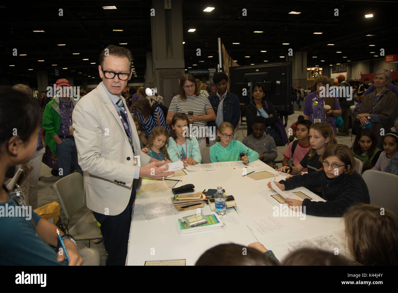 Children's author Jack Gantos teaches kids at the 17th annual Library ...