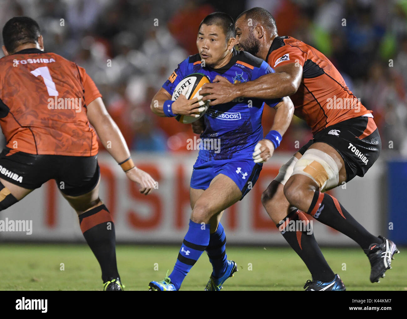 Tokyo, Japan. 1st Sep, 2017. Fumiaki Tanaka (), Michael Leitch () Rugby ...