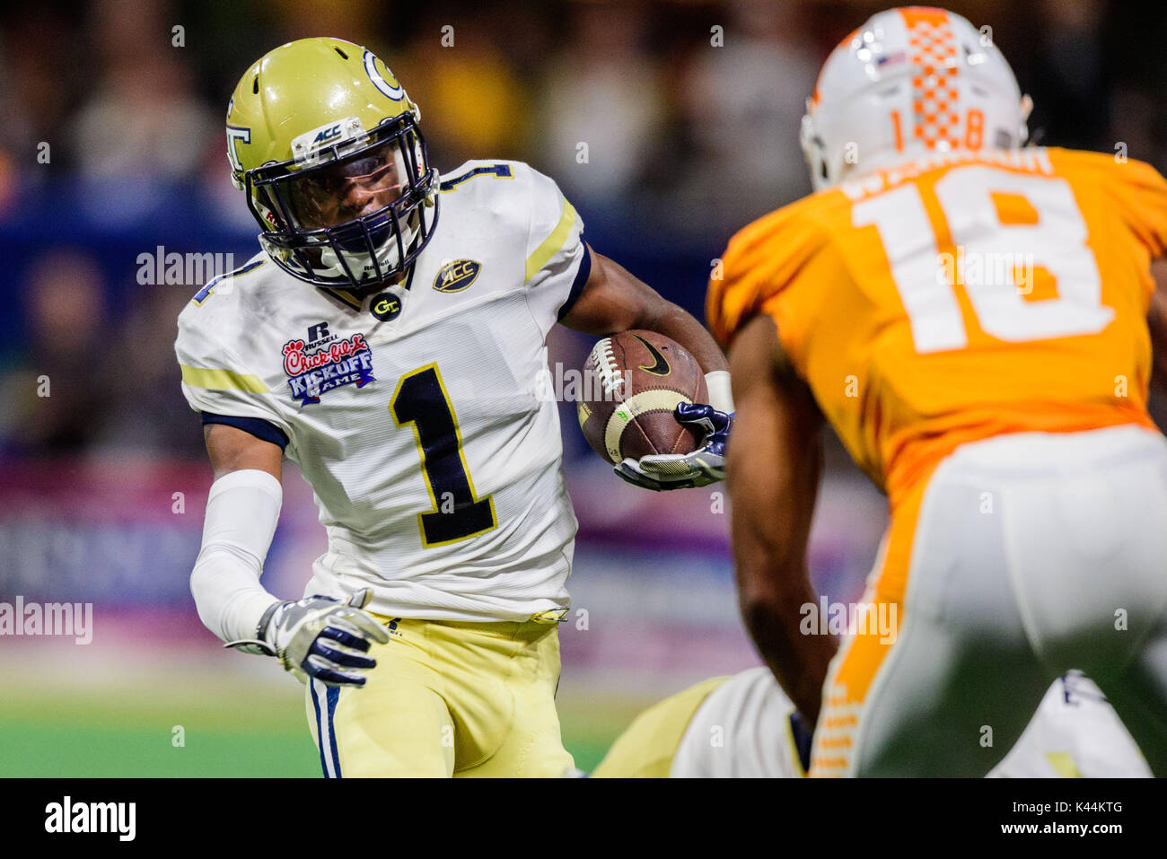 Georgia Tech running back Qua Searcy (1) during the NCAA Chick-fil-A ...