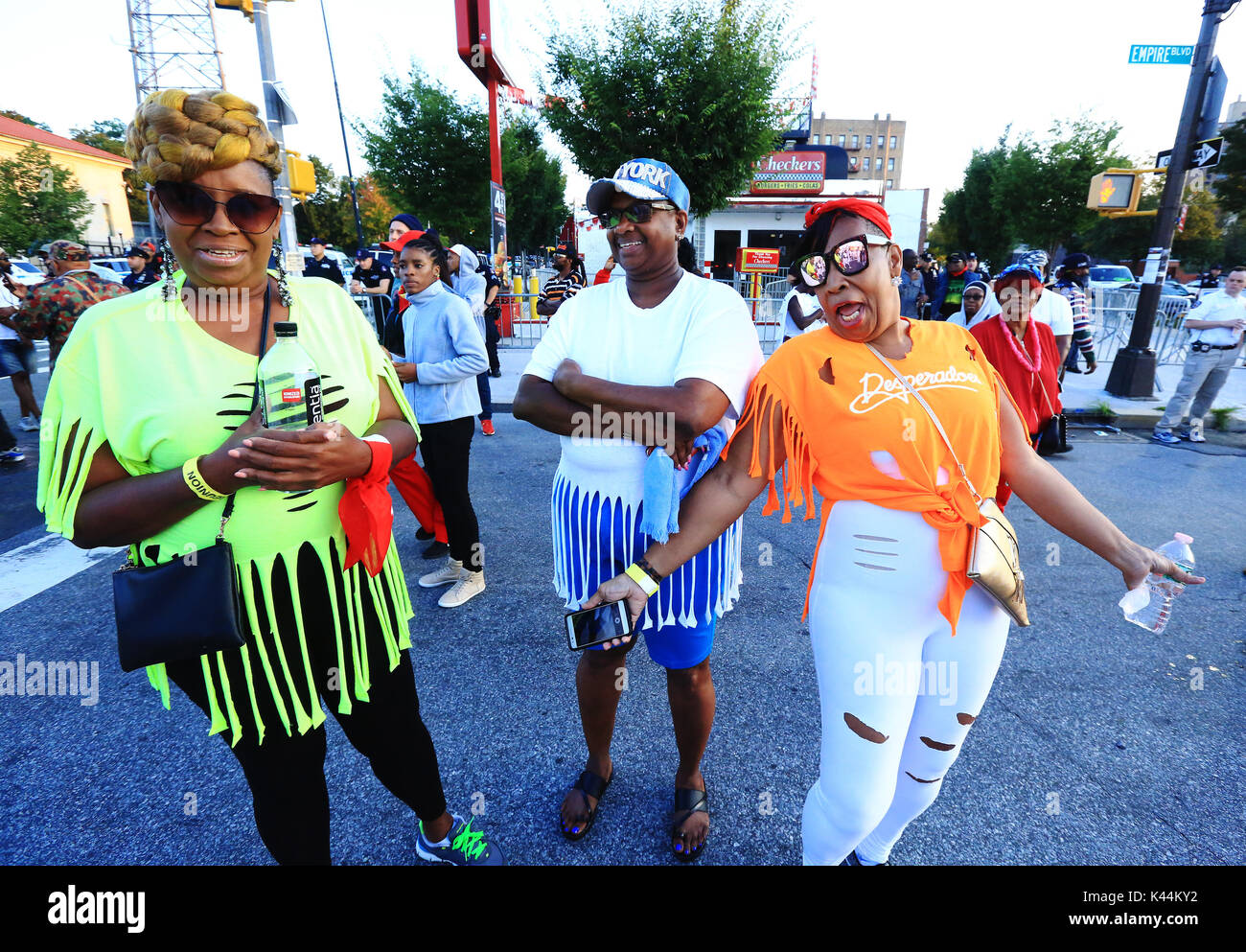 Brooklyn, USA. 4th Sept, 2017. Spectators during the 50th Annual West ...