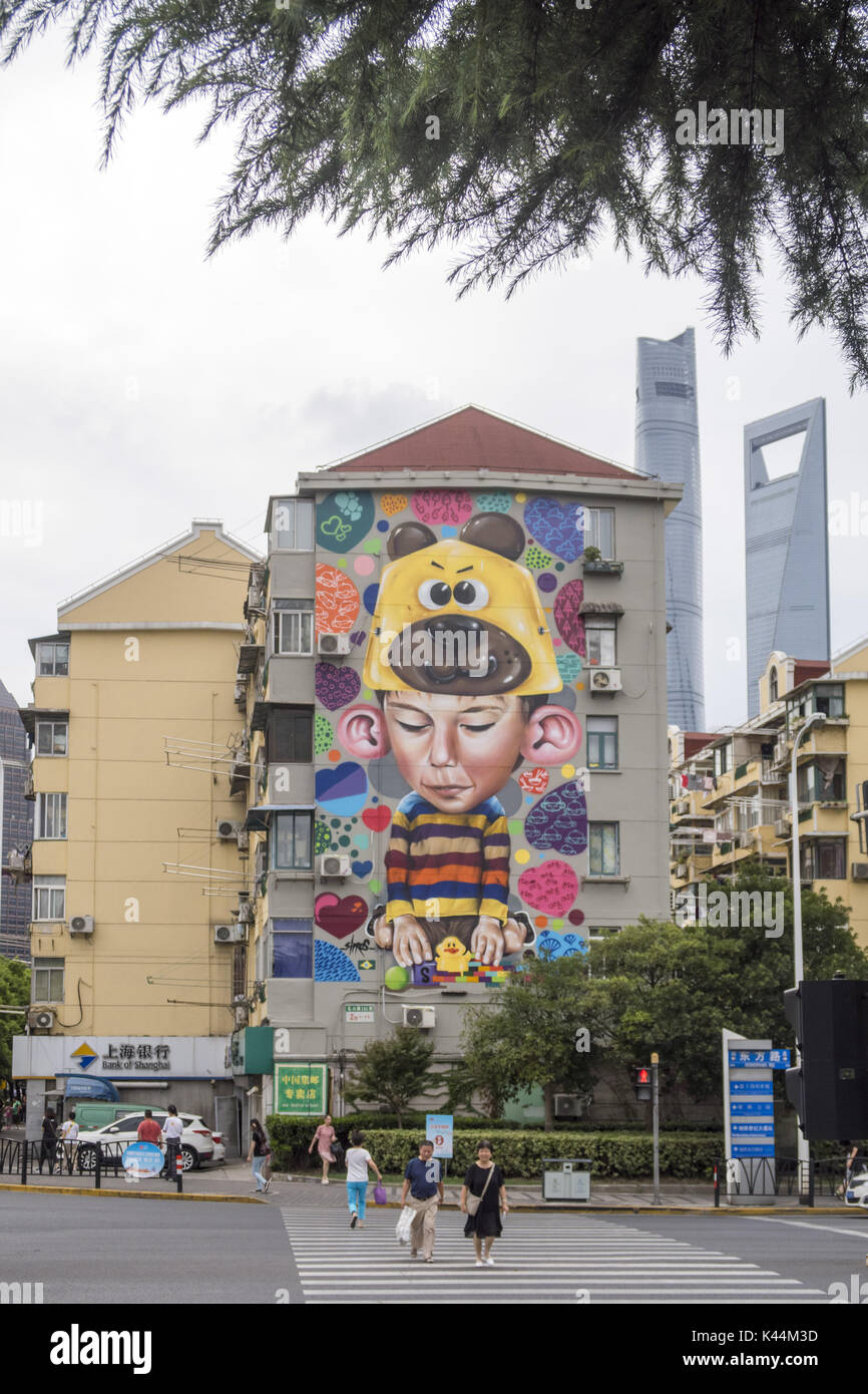 Graffiti wall in shanghai china hi-res stock photography and images - Alamy