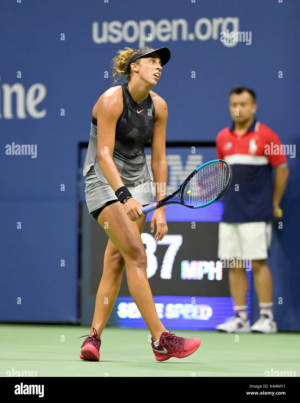 New York, USA. 4th Sept, 2017. ***NO NY DAILIES*** Madison Keys v Elina ...