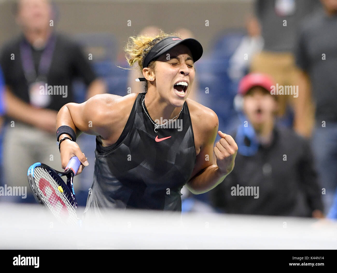 New York, USA. 4th Sept, 2017. ***NO NY DAILIES*** Madison Keys v Elina ...