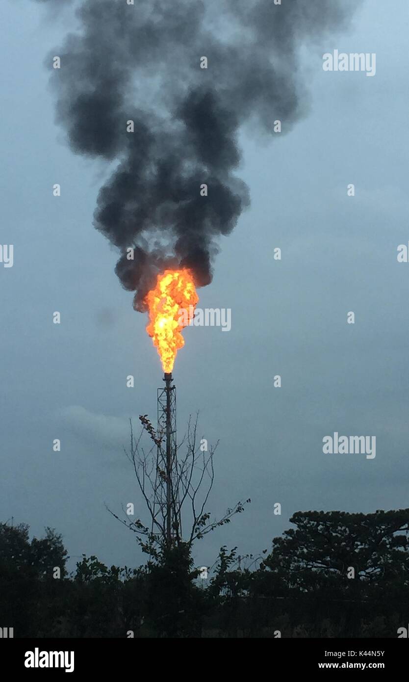 Incomplete combustion at petrochemical plant This photo, taken Sept. 5 ...