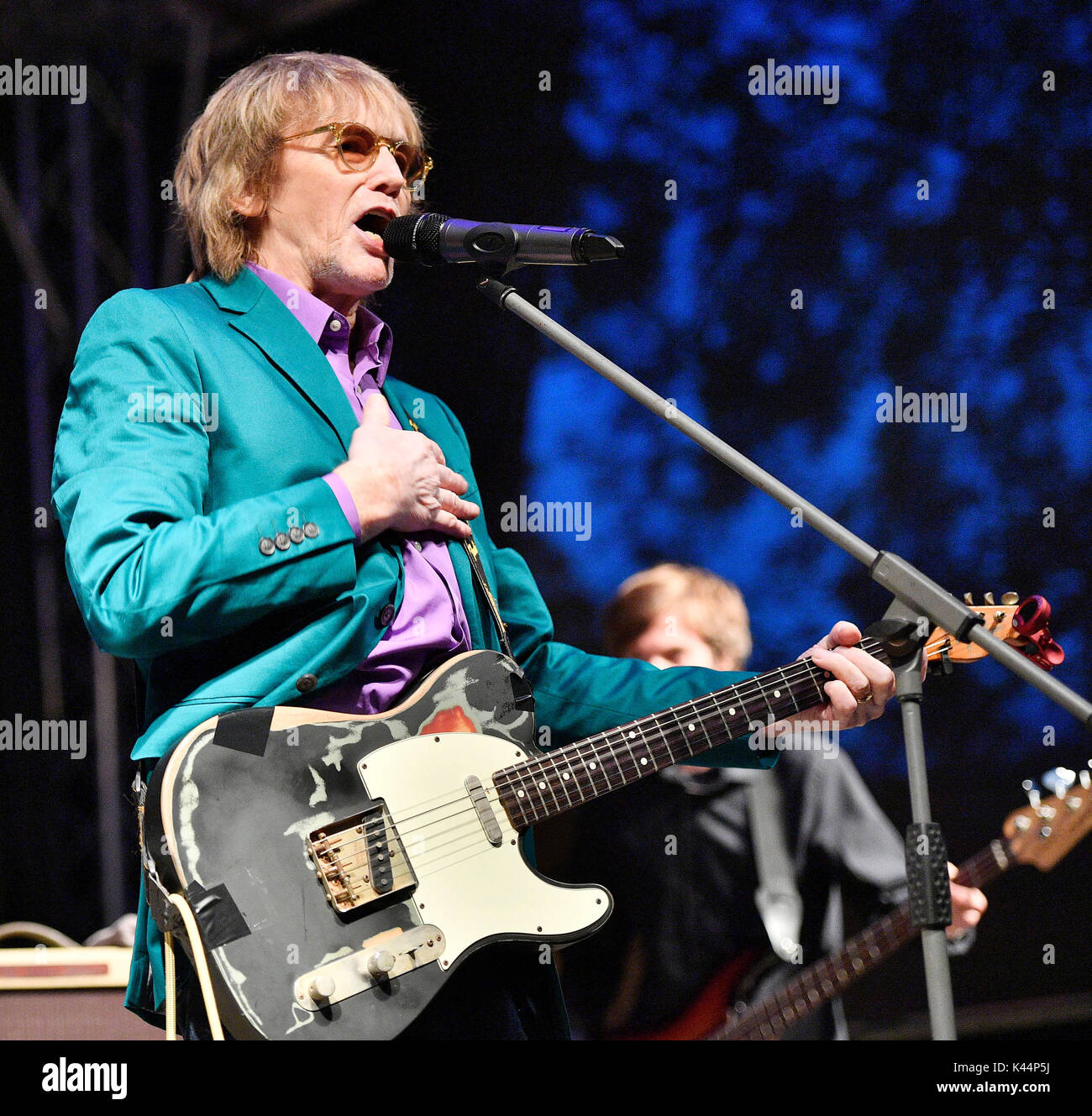 Czech born US guitarist Ivan Kral performs at the concert during his ...