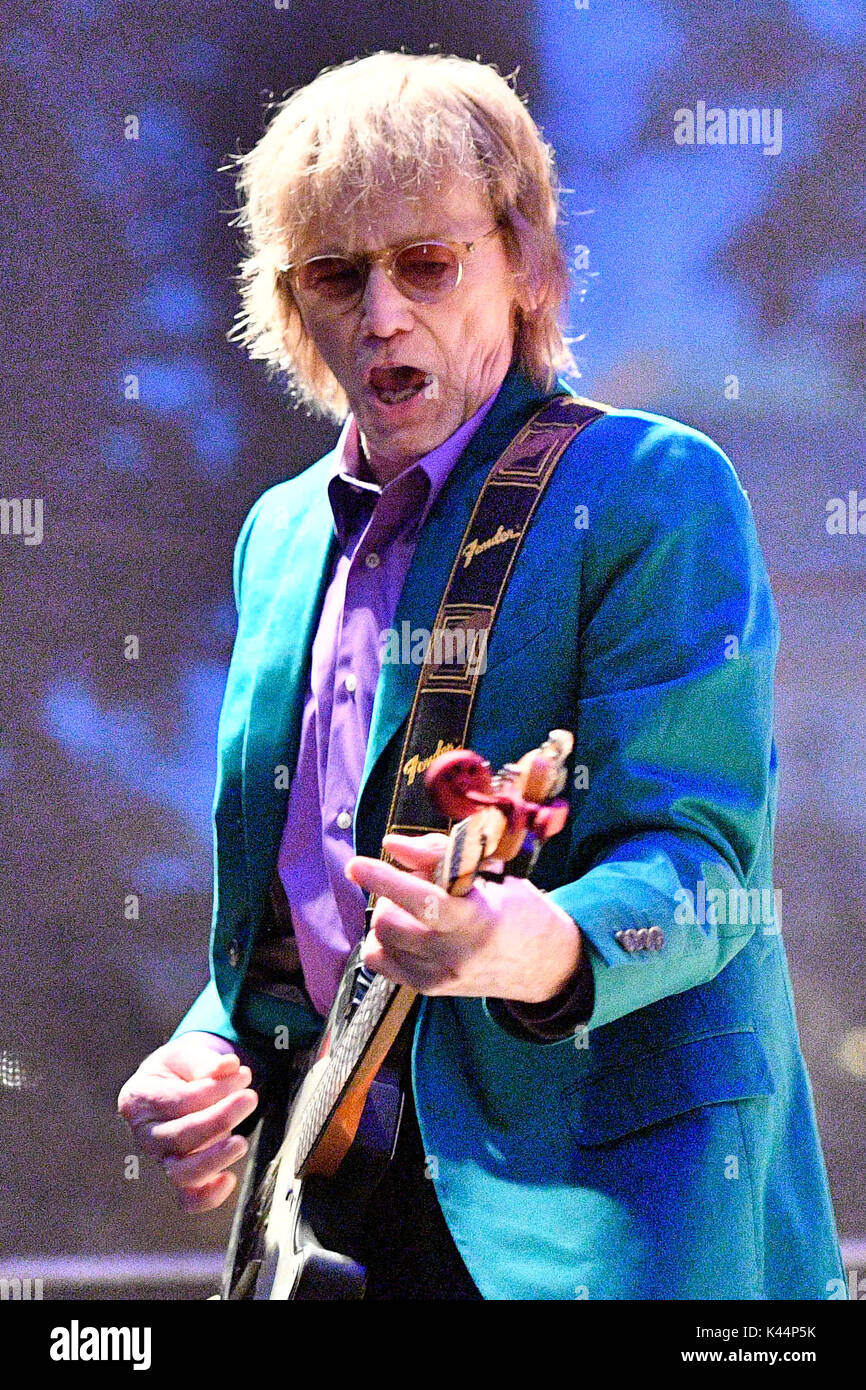 Czech born US guitarist Ivan Kral performs at the concert during his ...