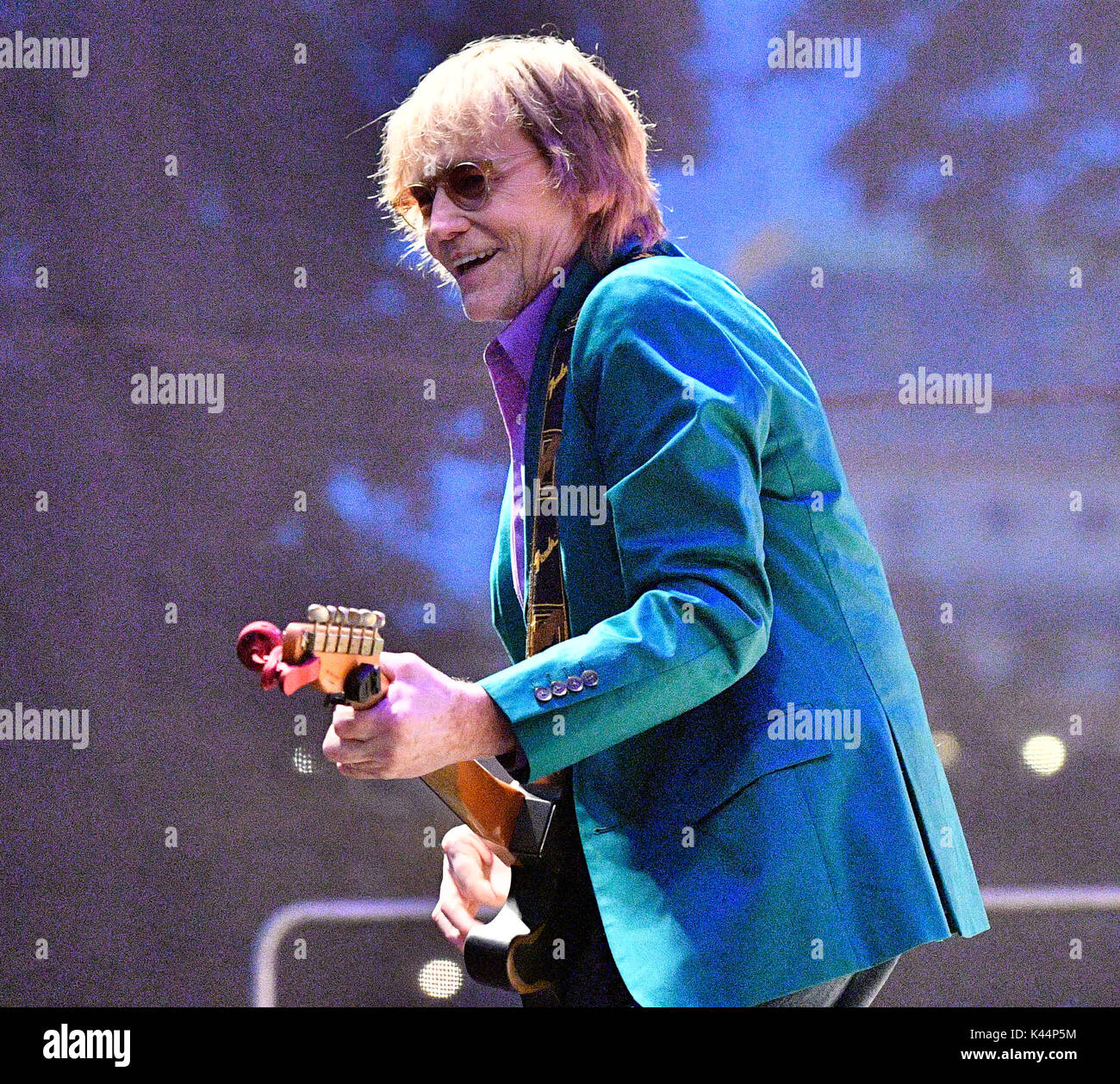 Czech born US guitarist Ivan Kral performs at the concert during his ...