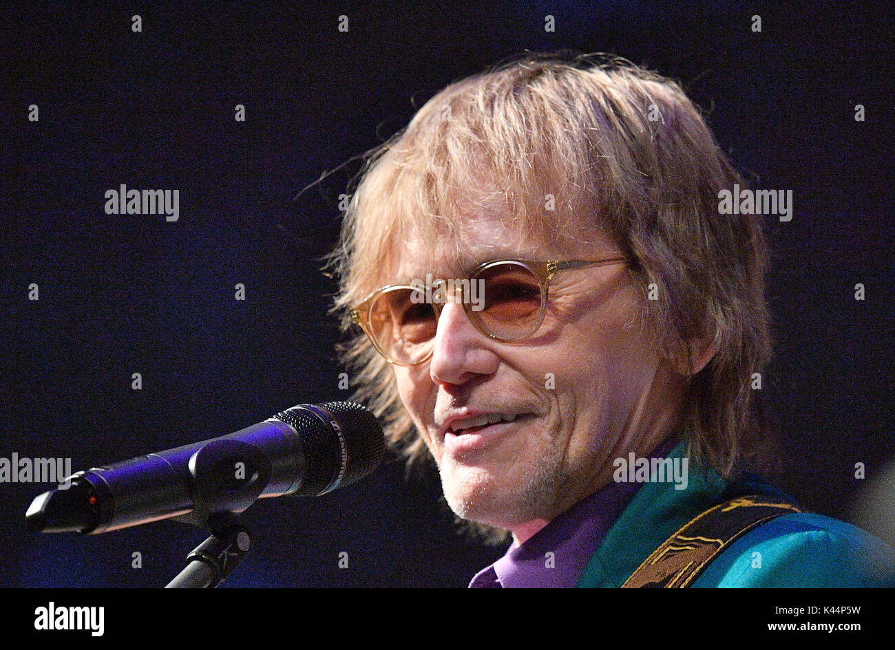 Czech born US guitarist Ivan Kral performs at the concert during his ...