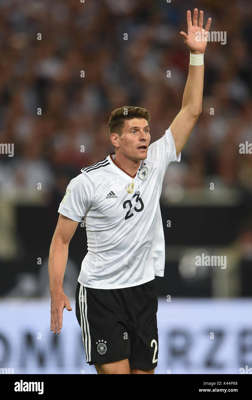 Germany's Mario Gomez during the soccer World Cup qualification group ...