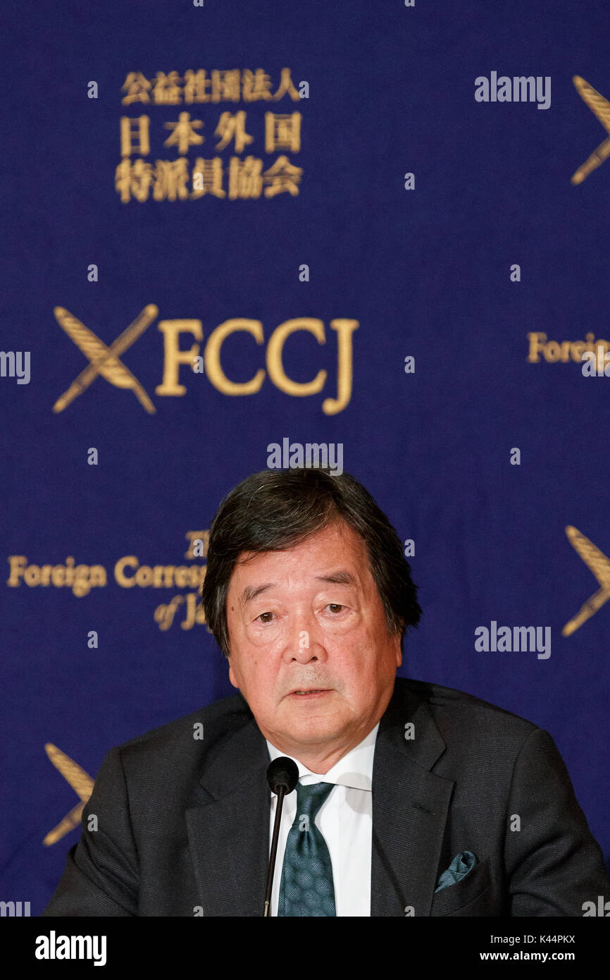 Tokyo, Japan. 5th Sept, 2017. Former Foreign Ministry official Hitoshi ...
