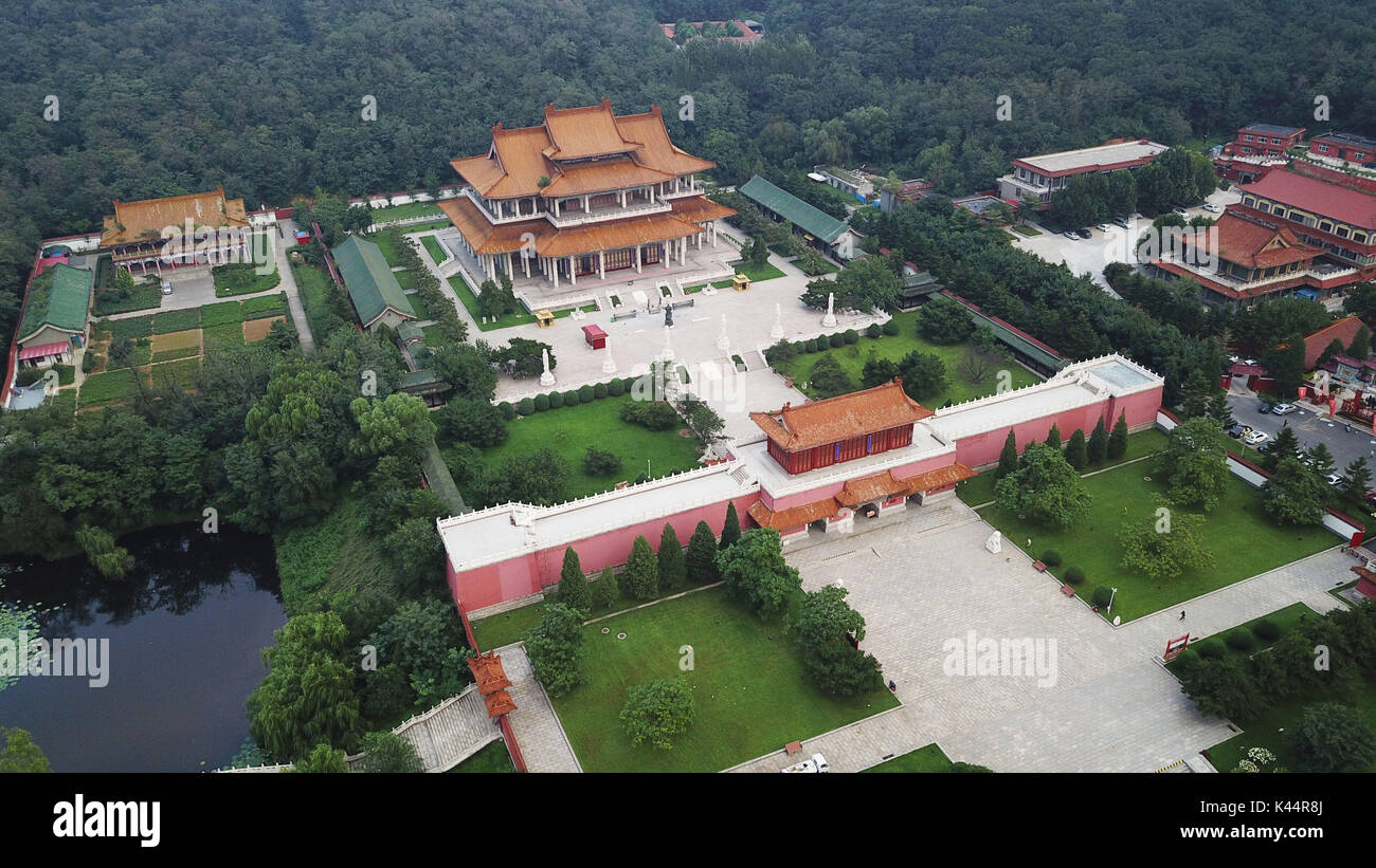 Anshan, China. 5th Sep, 2017. The Jade Buddha Temple is well-known for ...