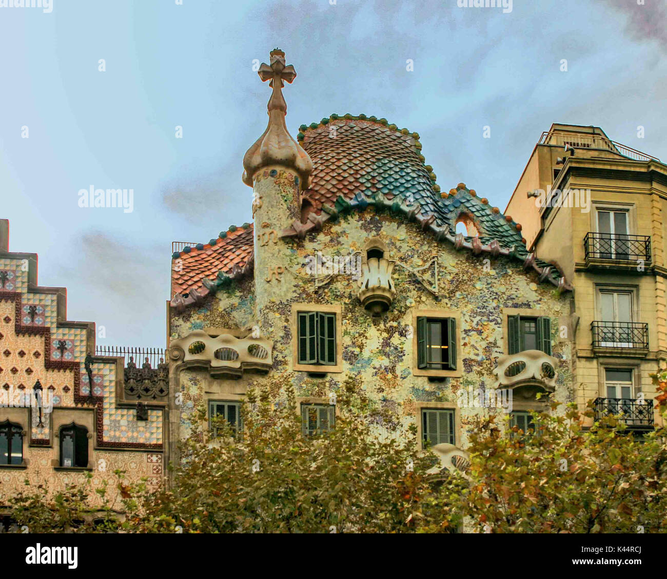 Barcelona, Spain. 19th Oct, 2004. Reknowned Casa BatllÃ³ is one of ...