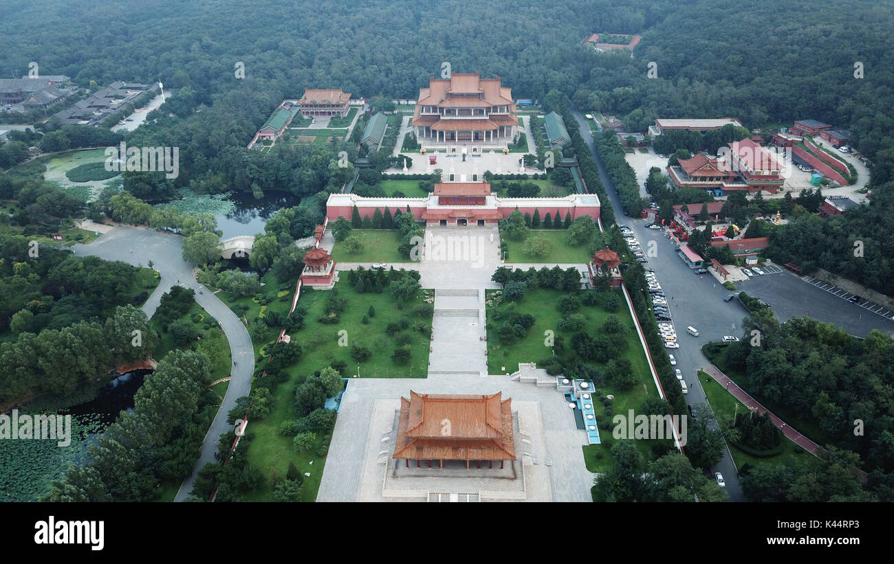 Anshan, China. 5th Sep, 2017. The Jade Buddha Temple is well-known for ...