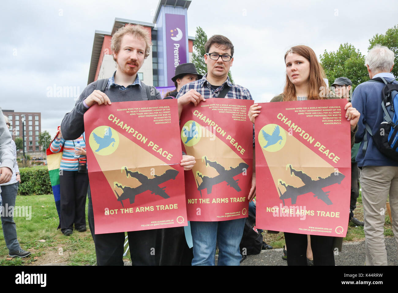London, UK. 5th Sep, 2017. Peace campaigners from Quaker and interfaith ...