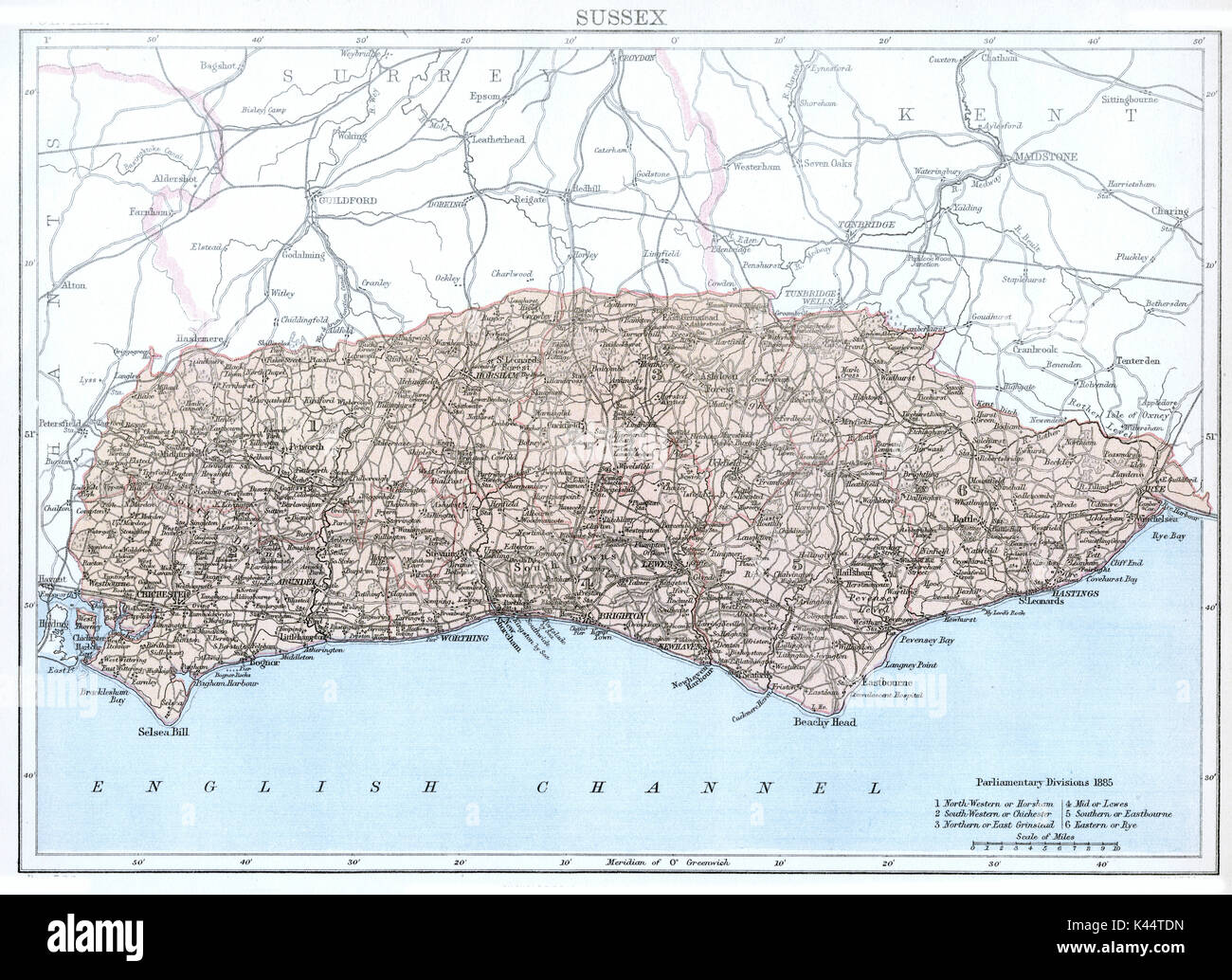 Littlehampton map hi-res stock photography and images - Alamy