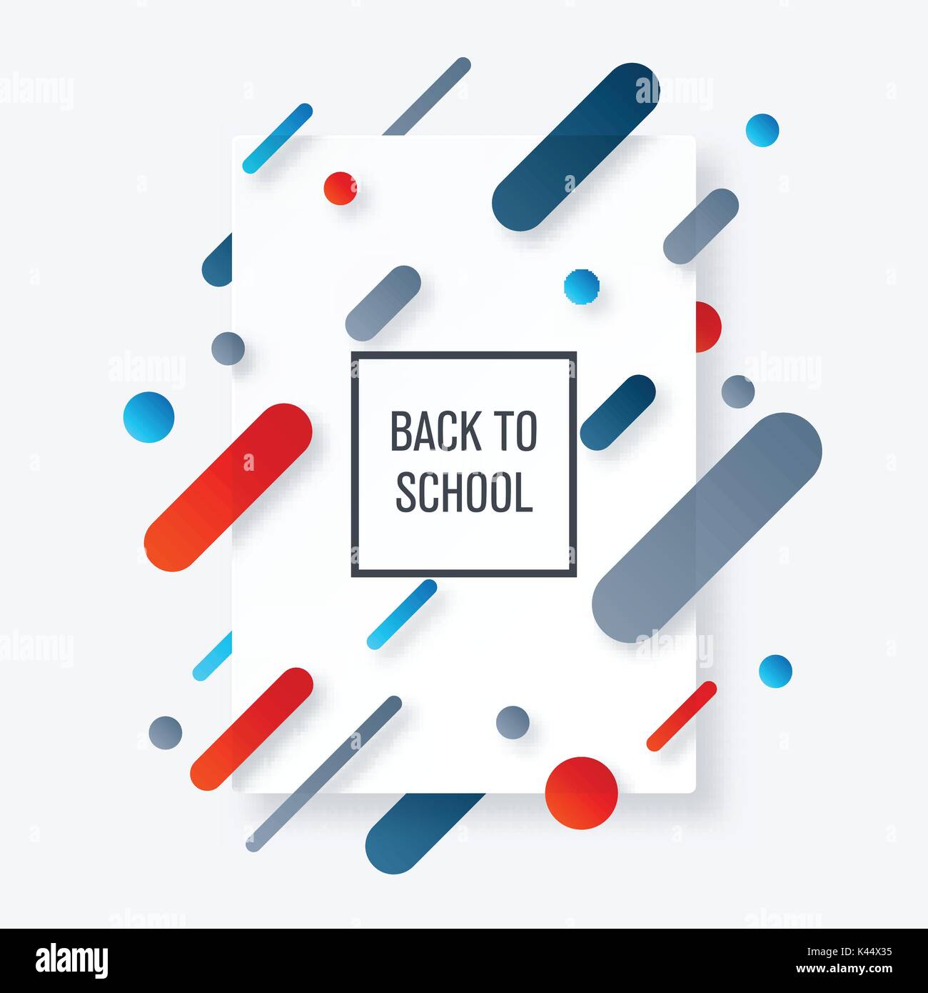 Back to school banner. School label Stock Vector Image & Art - Alamy