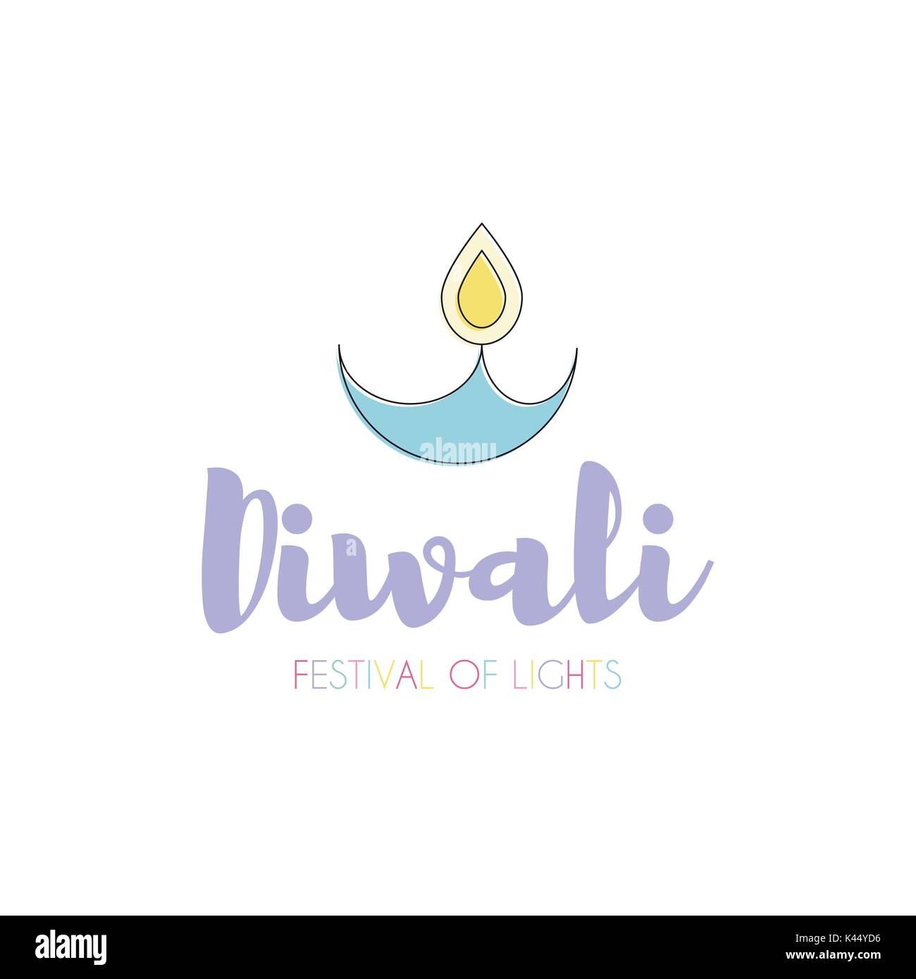 Happy Diwali text design Stock Vector Image & Art - Alamy