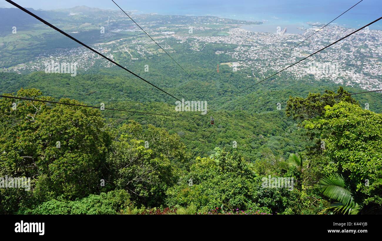 coast of puerto plata from pico de isabel del torres Stock Photo - Alamy