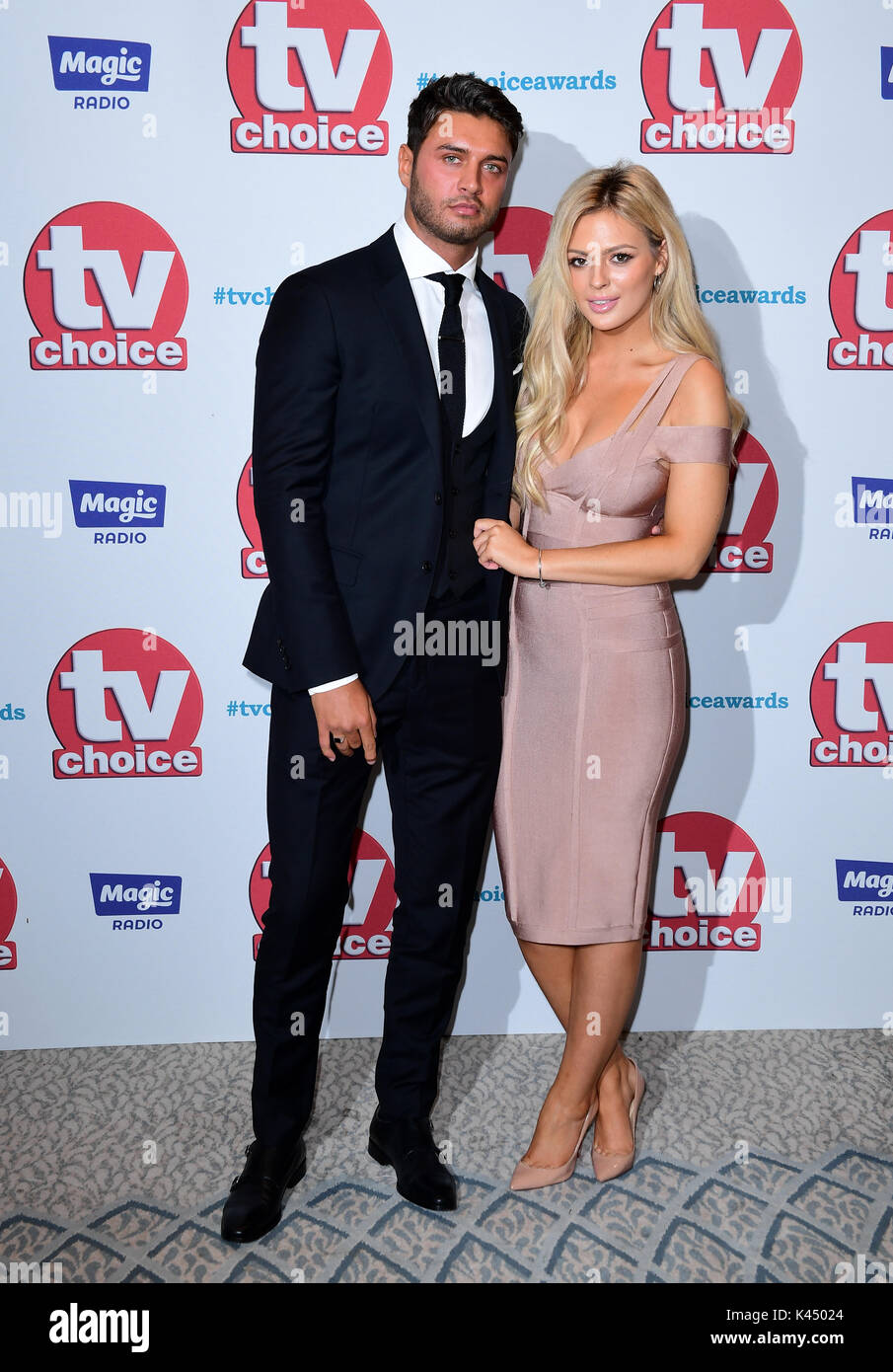 Mike Thalassitus and Danielle Sellers attending the TV Choice Awards ...
