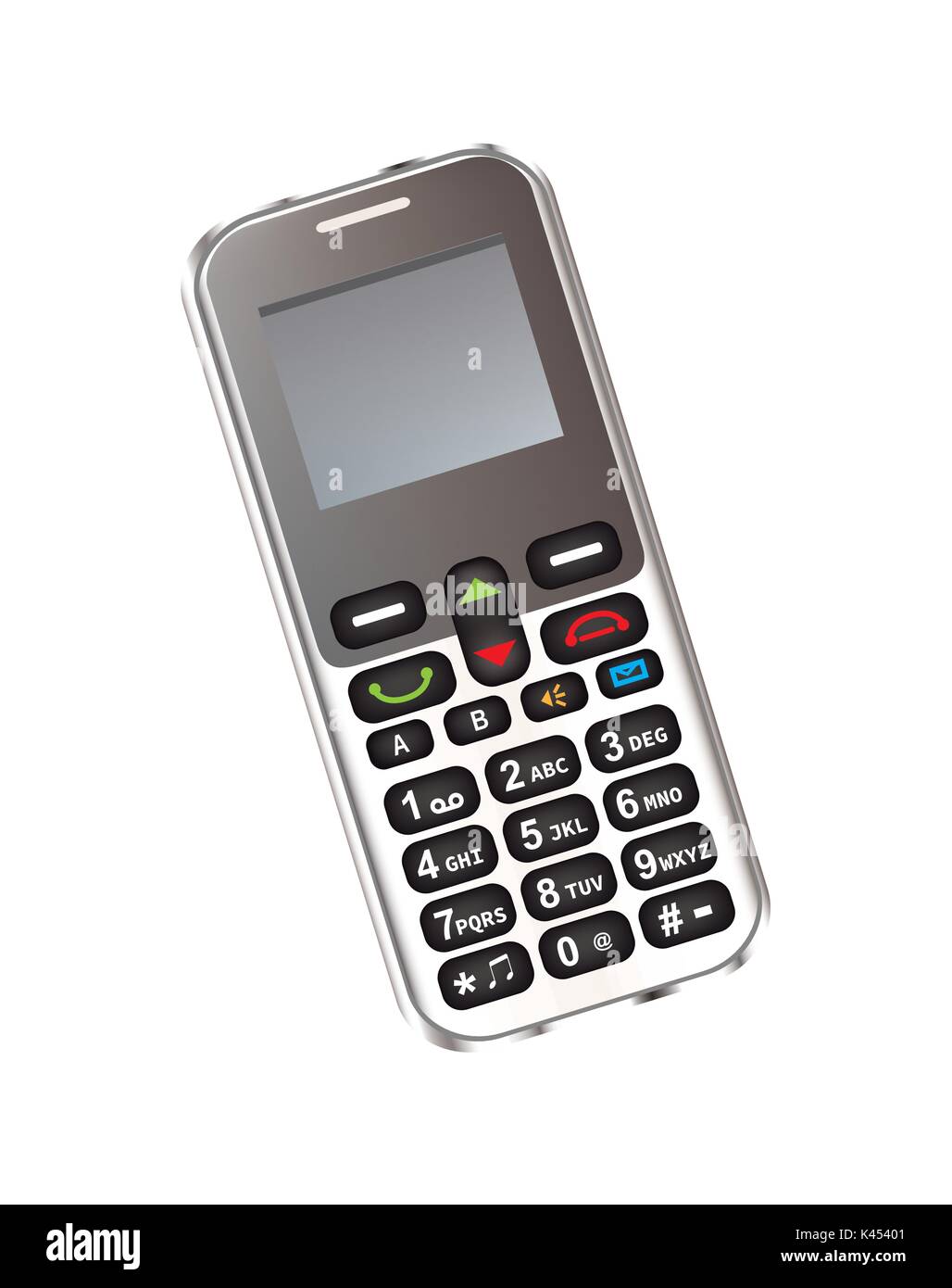 Mobile on white background Stock Vector Image & Art - Alamy