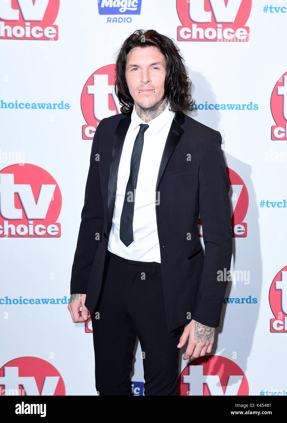 Steven Porter attending the TV Choice Awards 2017 held at The ...
