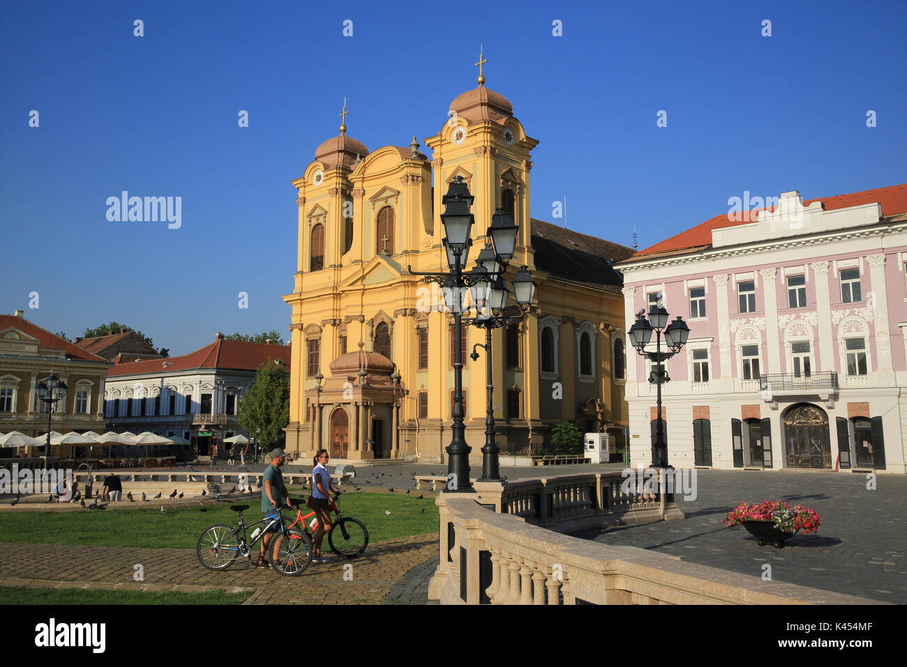 The Roman Catholic Cathedral of St George, on Union (Unirii) Square, In ...