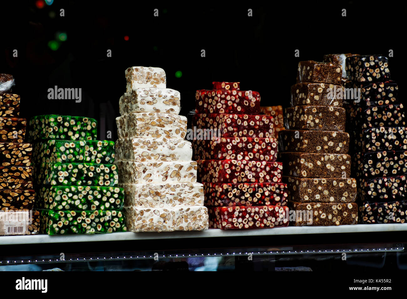 Market stall selling turkish delight hi-res stock photography and ...