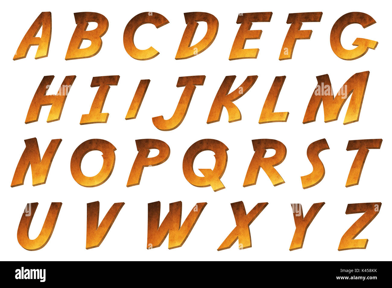 Digital Alphabet Collection Letters Typography Collection Stock Photo ...