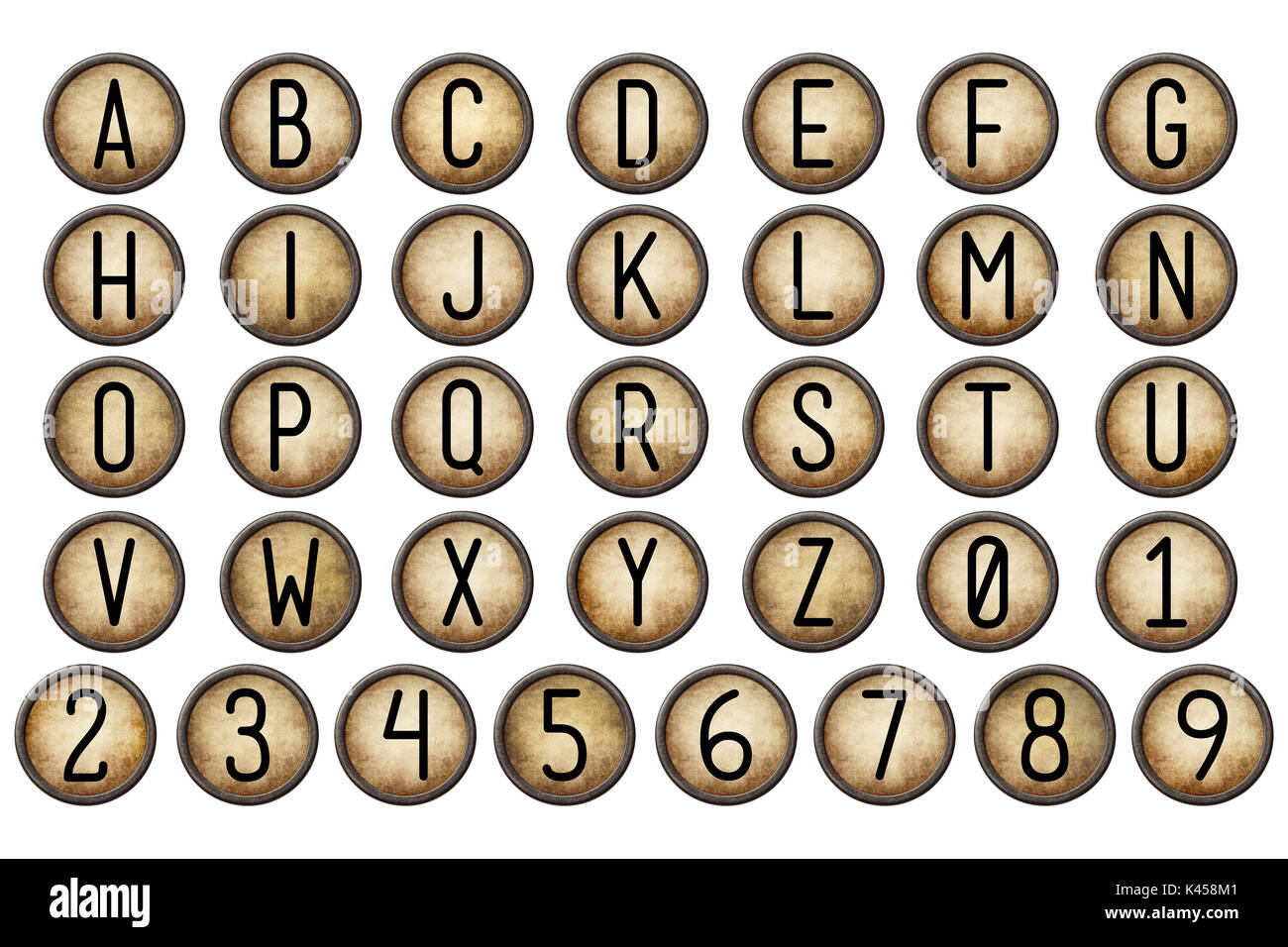 Digital Alphabet Collection Letters Typography Collection Stock Photo ...