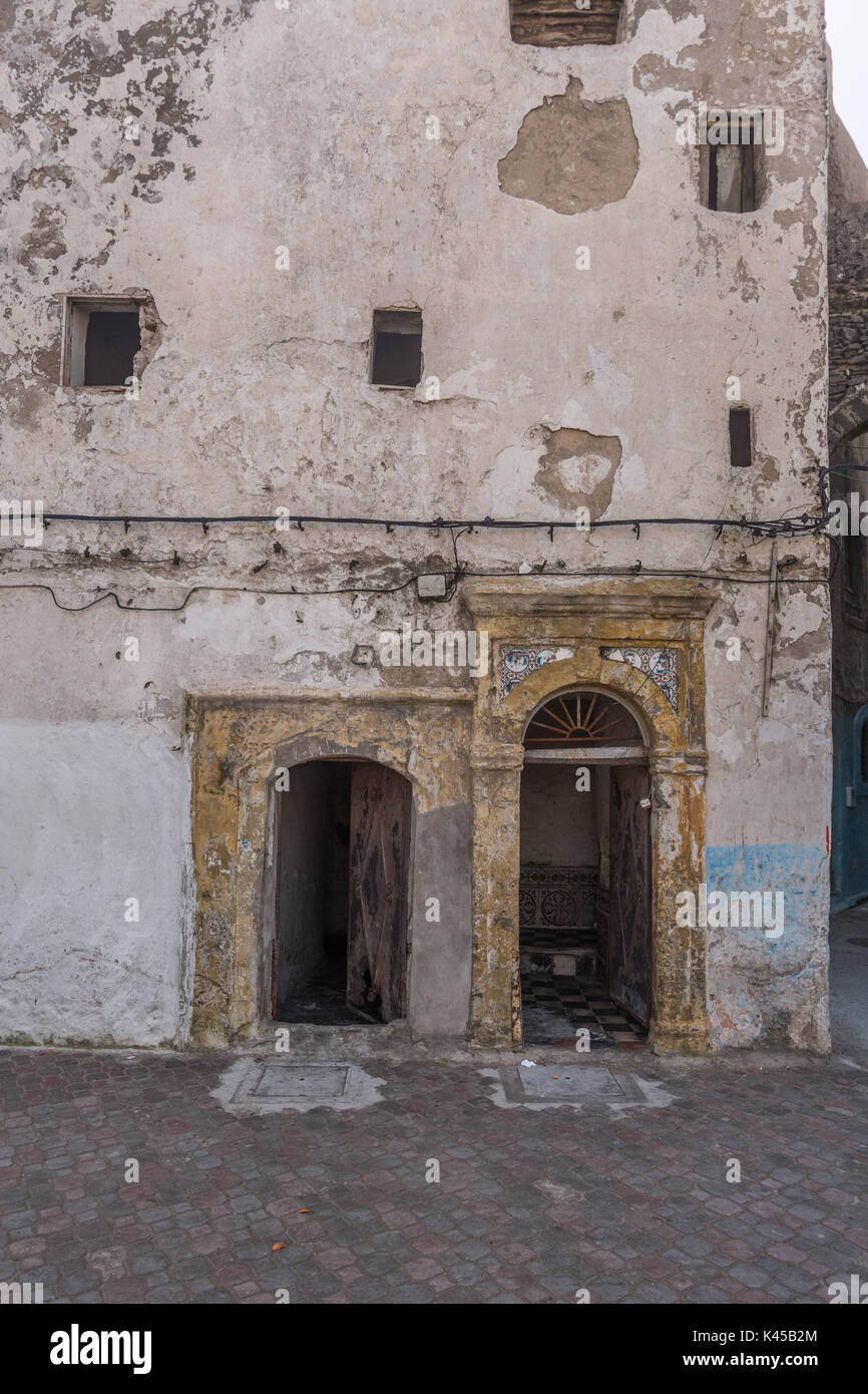 old slum colonial housing in Casbah Stock Photo - Alamy