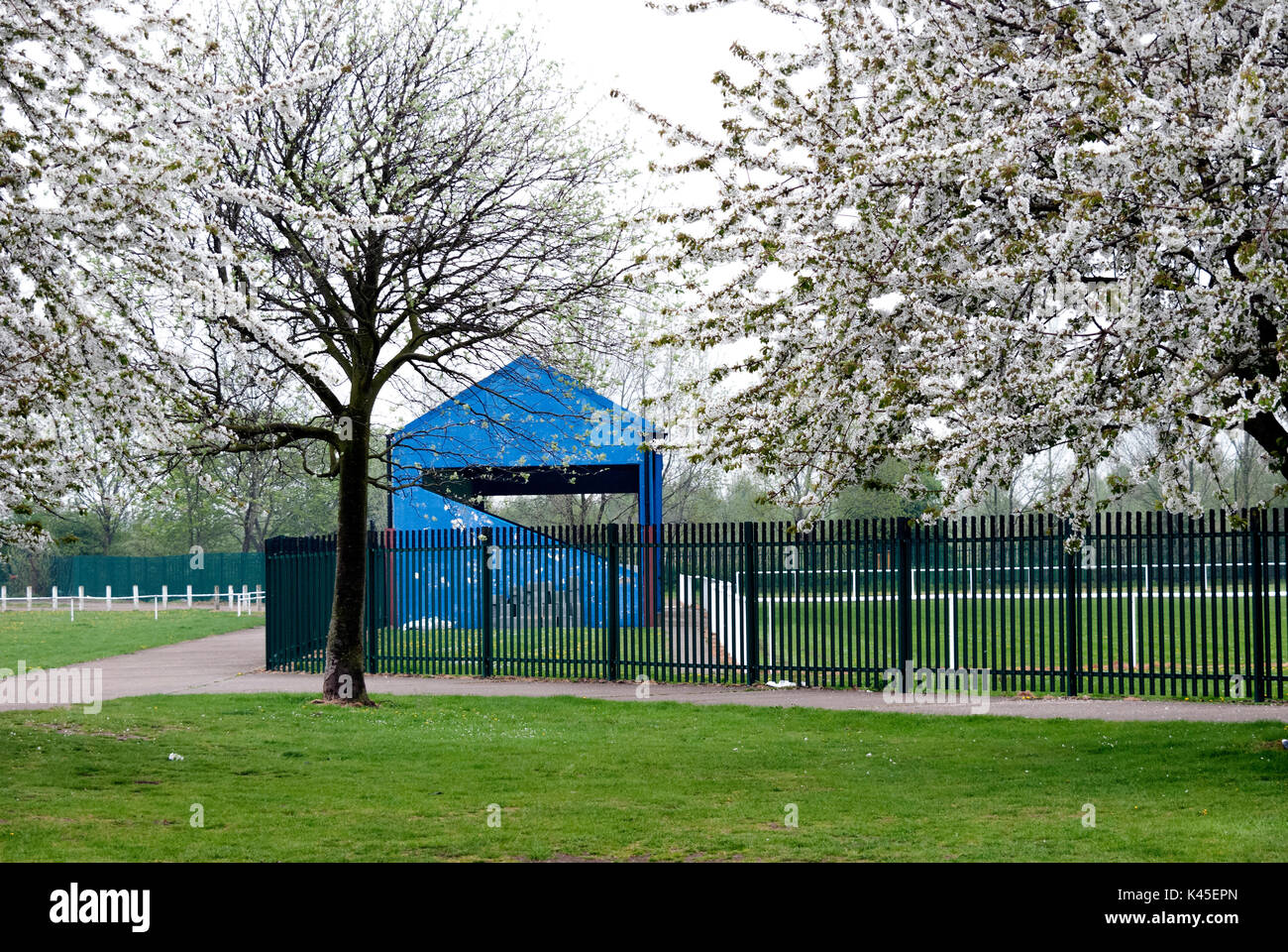 Empty Colony Football Club, Blue Football Bandstand (Pavilion) Football ...