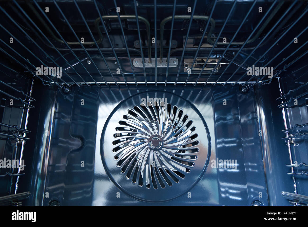 Detail of the interior of a modern oven built with fan Stock Photo - Alamy