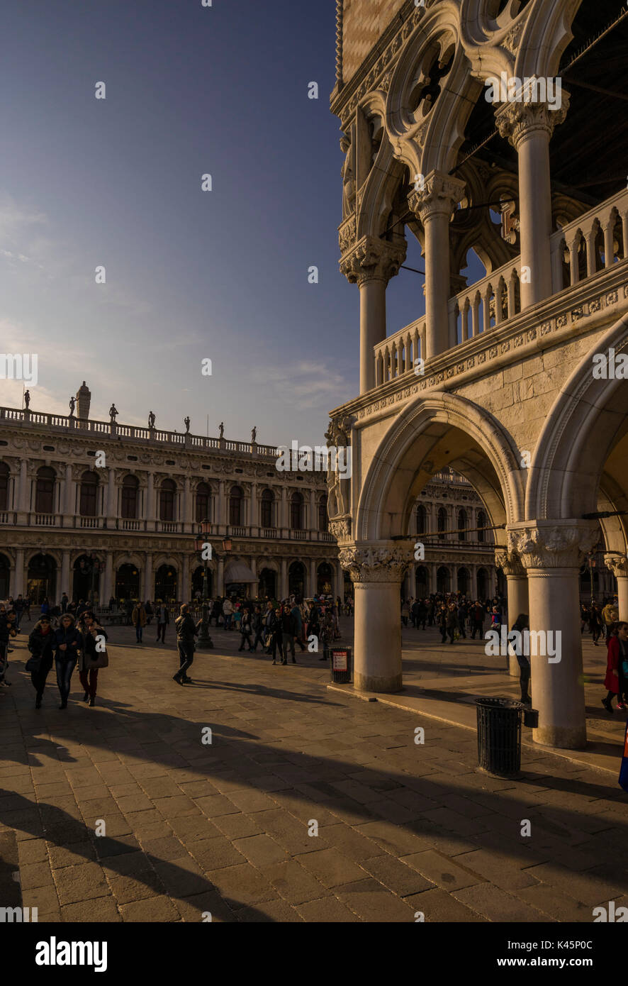 San Marco Square, Venice, Italy. The Ducal Palace Stock Photo - Alamy