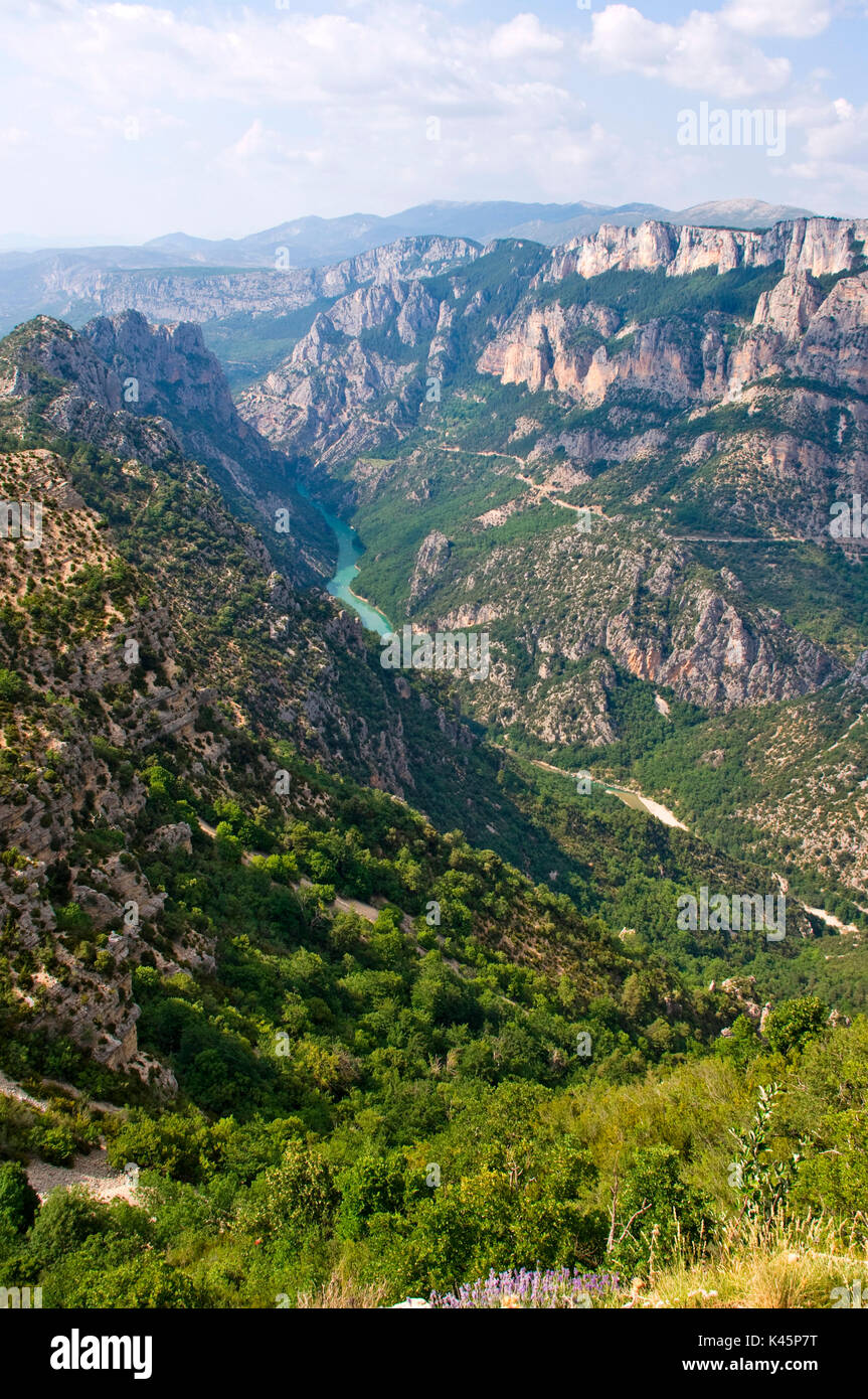 Europe, France, Provence, Verdon region, Verdon Gorge. Landscape of the ...