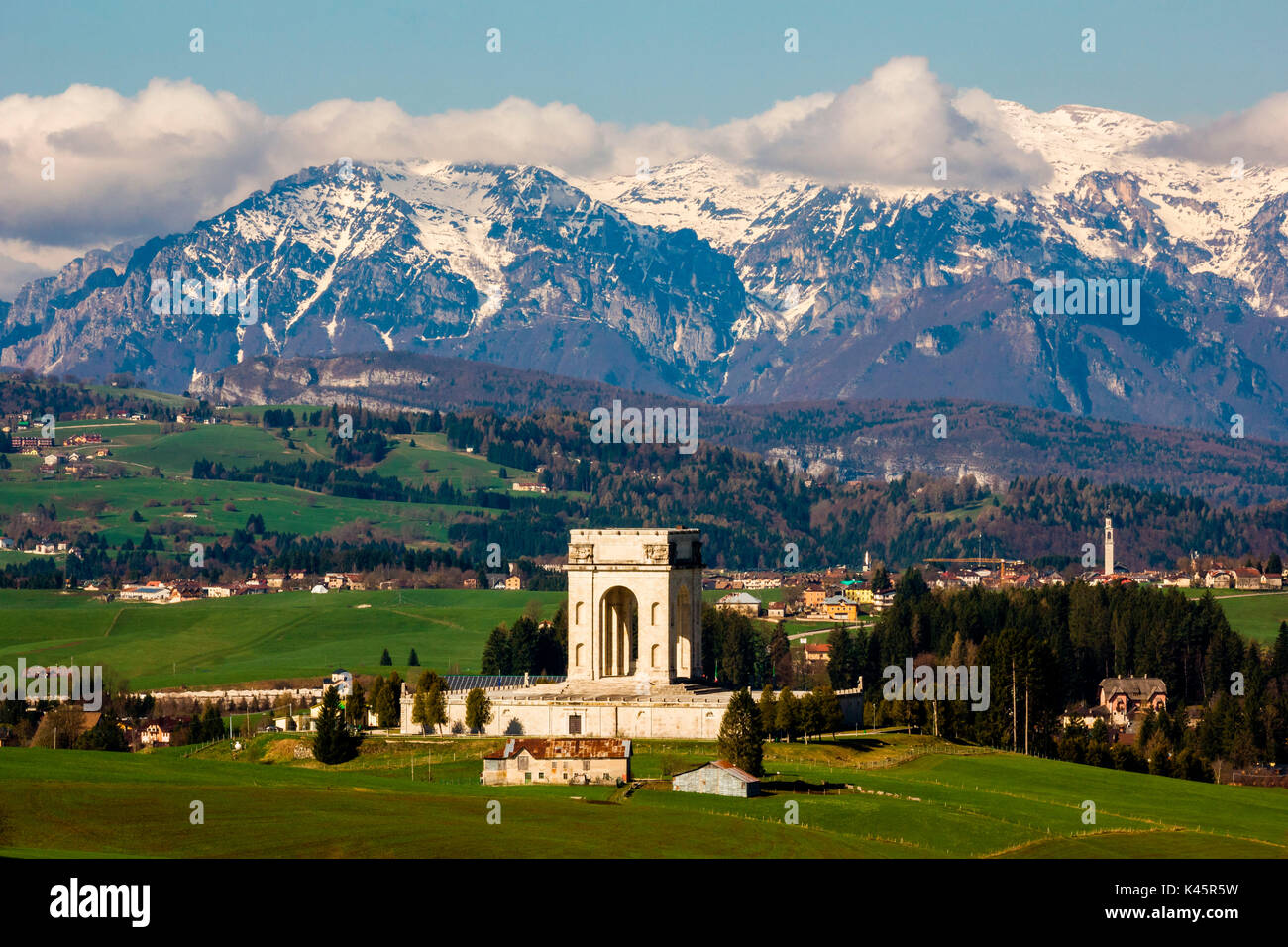 Altopiano of Asiago, Province of Vicenza, Veneto, Italy. Military ...