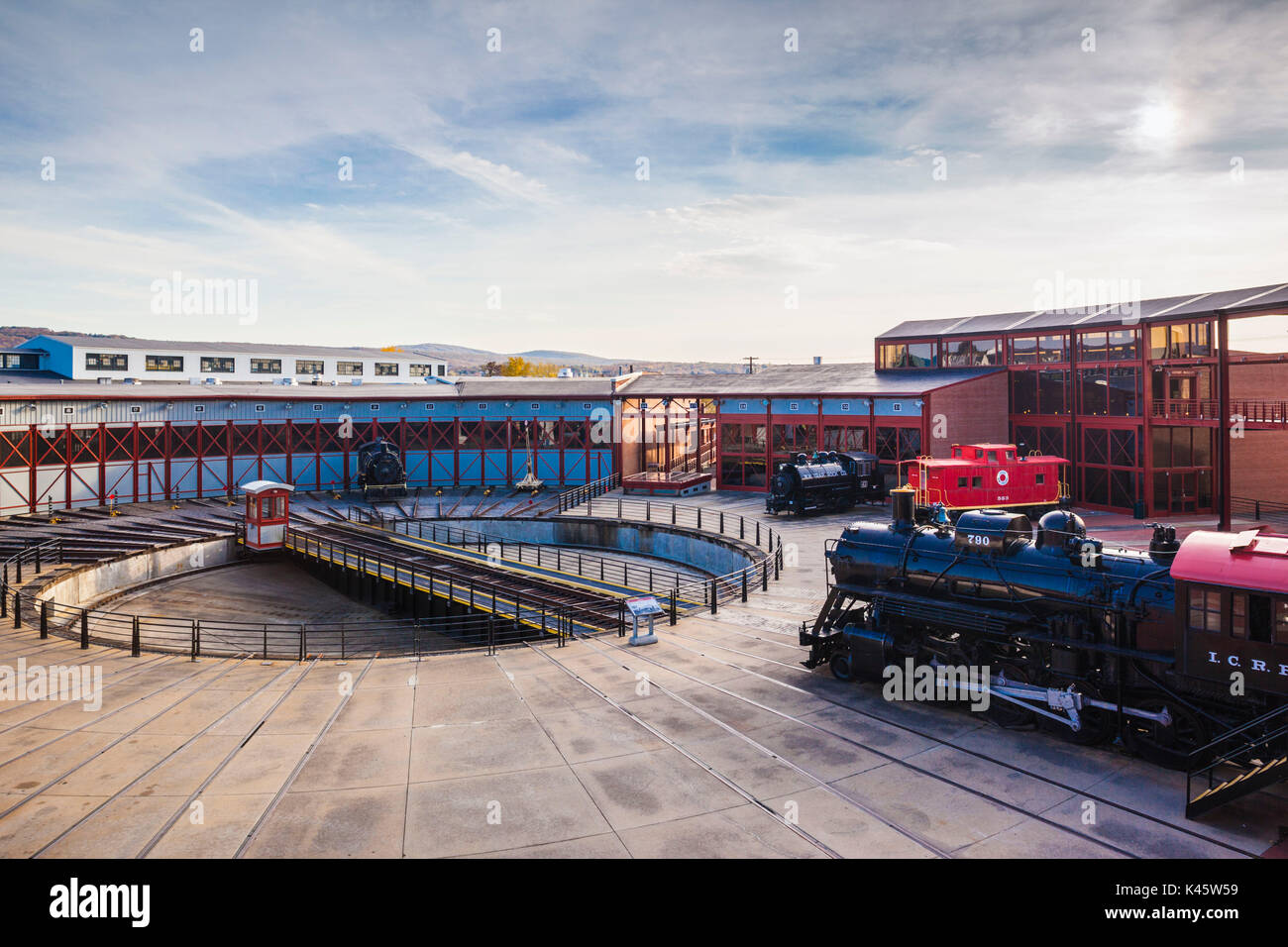 USA, Pennsylvania, Scranton, Steamtown National Historic Site, steam ...