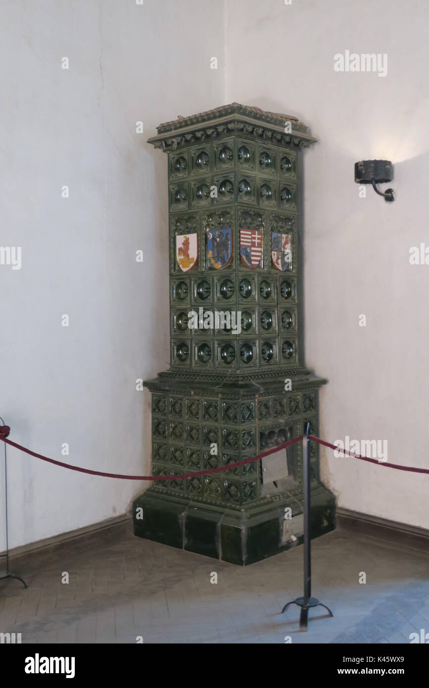 Interior of Corvin castle in Hunedoara, Romania Stock Photo - Alamy