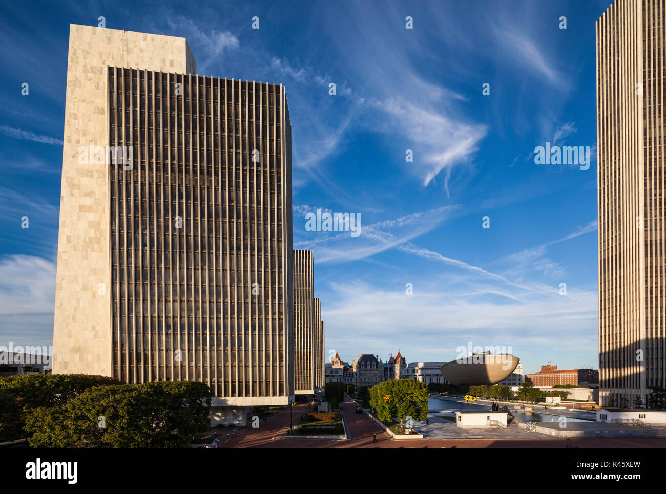 USA, New York, Hudson Valley, Albany, New York State Capitol ...