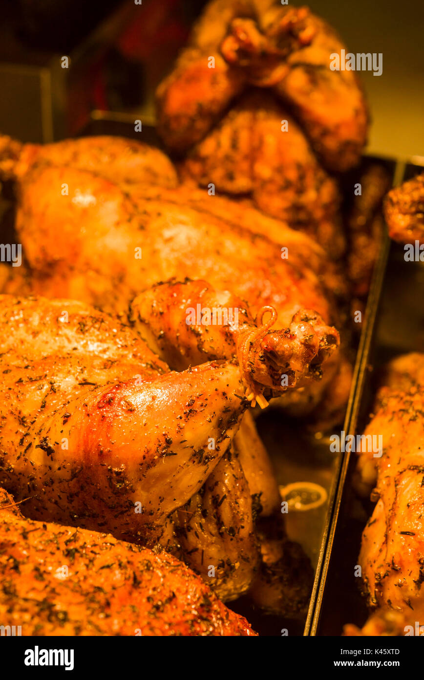 USA, New York, New York City, Lower Manhattan, Chelsea Market, roast ...