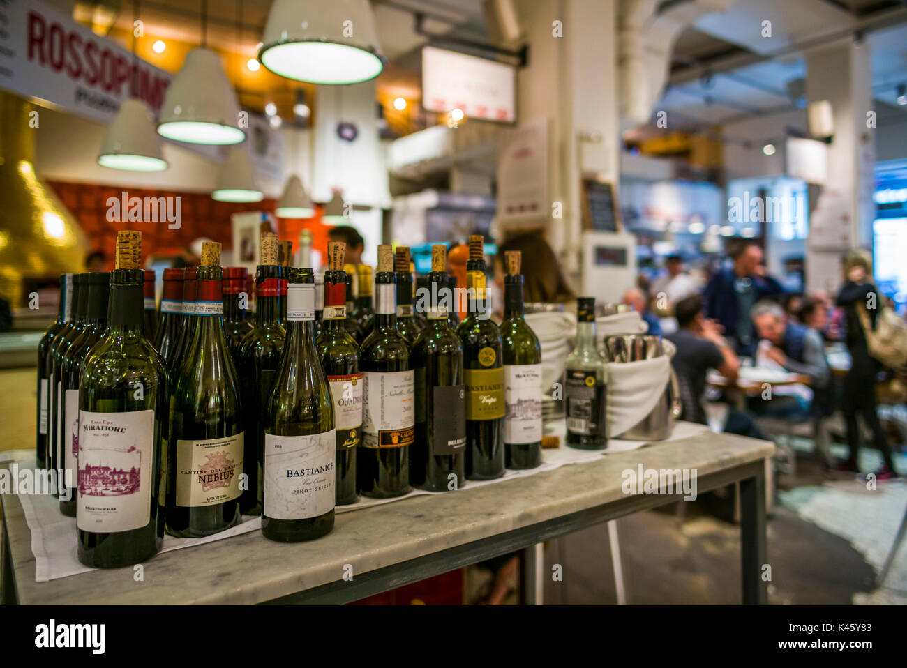 USA, New York, New York City, Mid-Town Manhattan, Eataly Restaurant ...