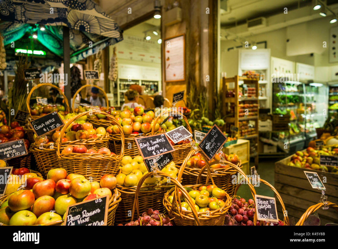 USA, New York, New York City, Mid-Town Manhattan, Eataly Restaurant ...
