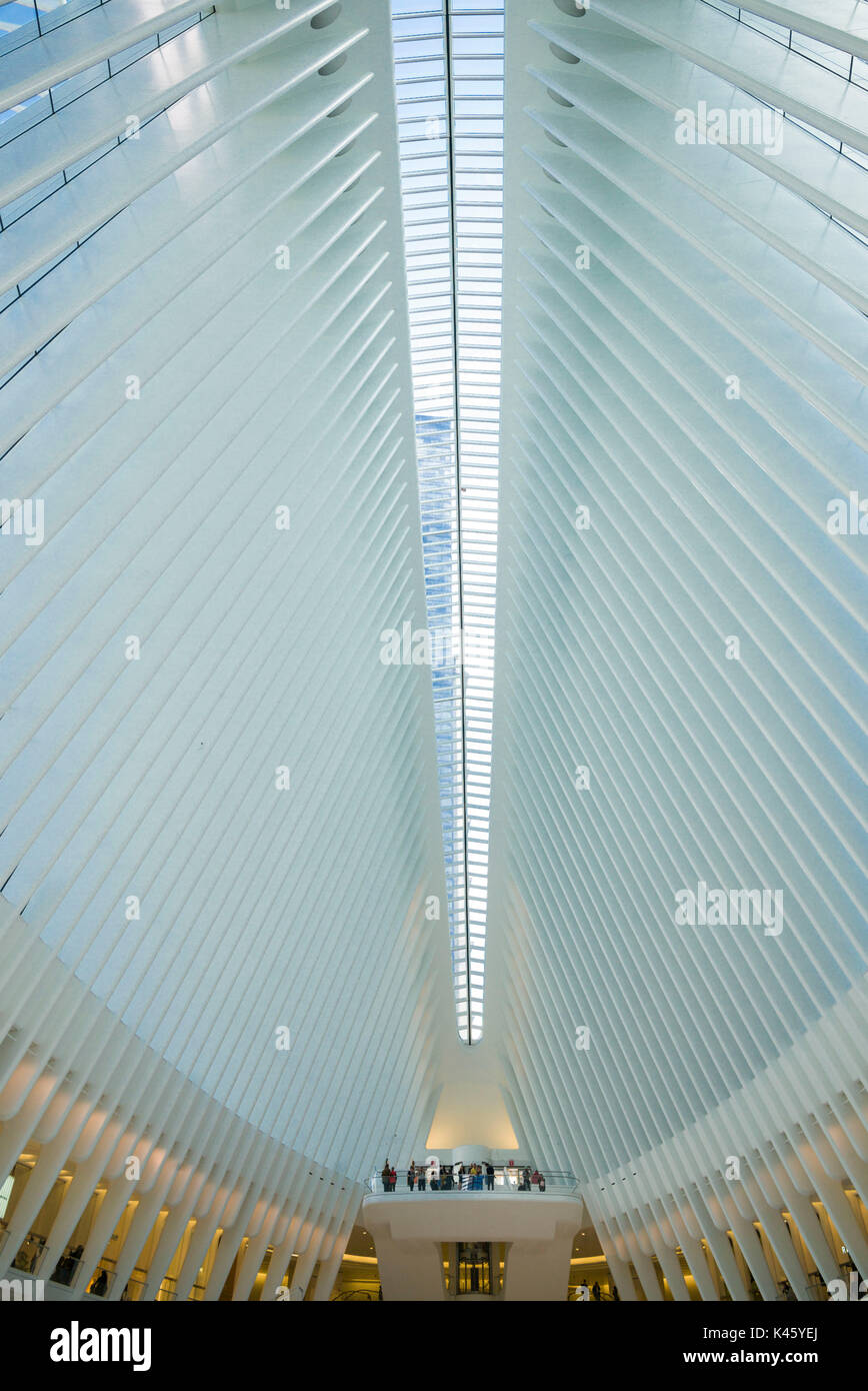 USA, New York, New York City, Lower Manhattan, The Oculus, World Trade ...